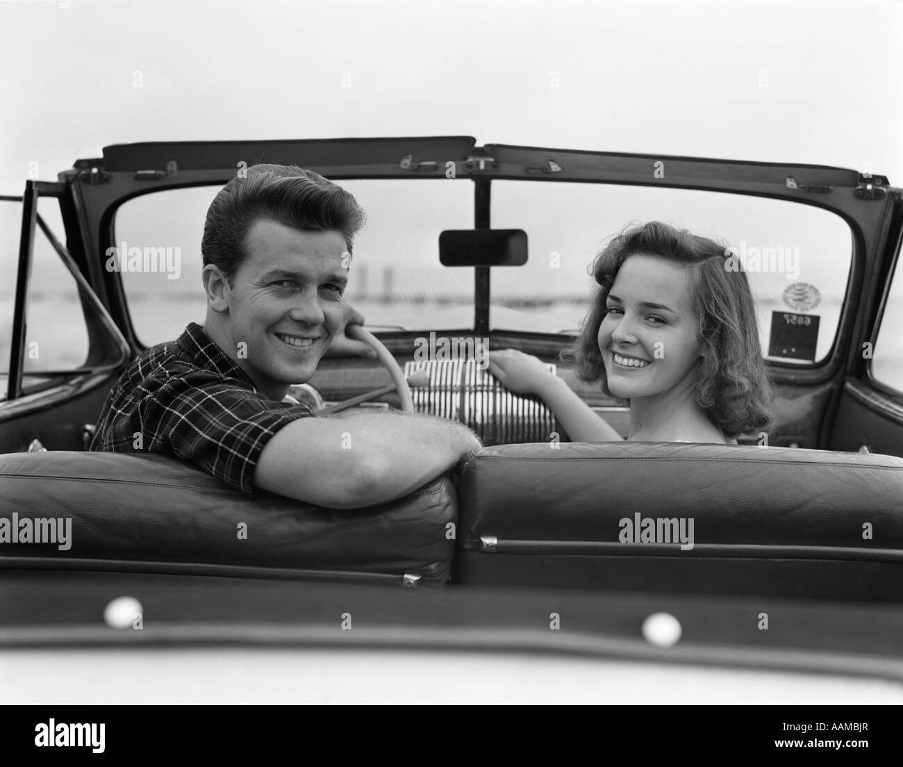 Black woman car smile Black and White Stock Photos & Images - Alamy