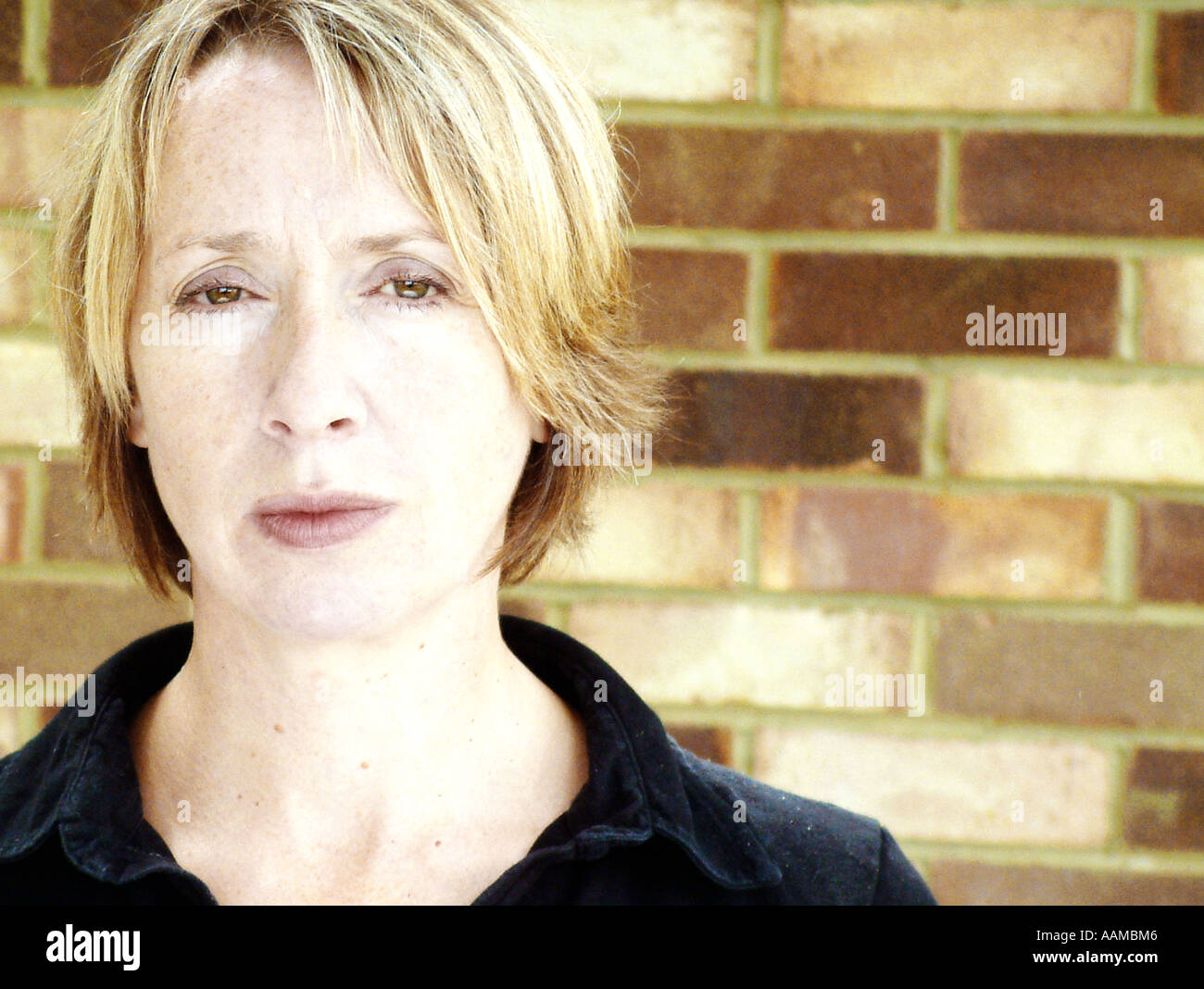 Portrait of Middle Aged Woman Stock Photo - Alamy
