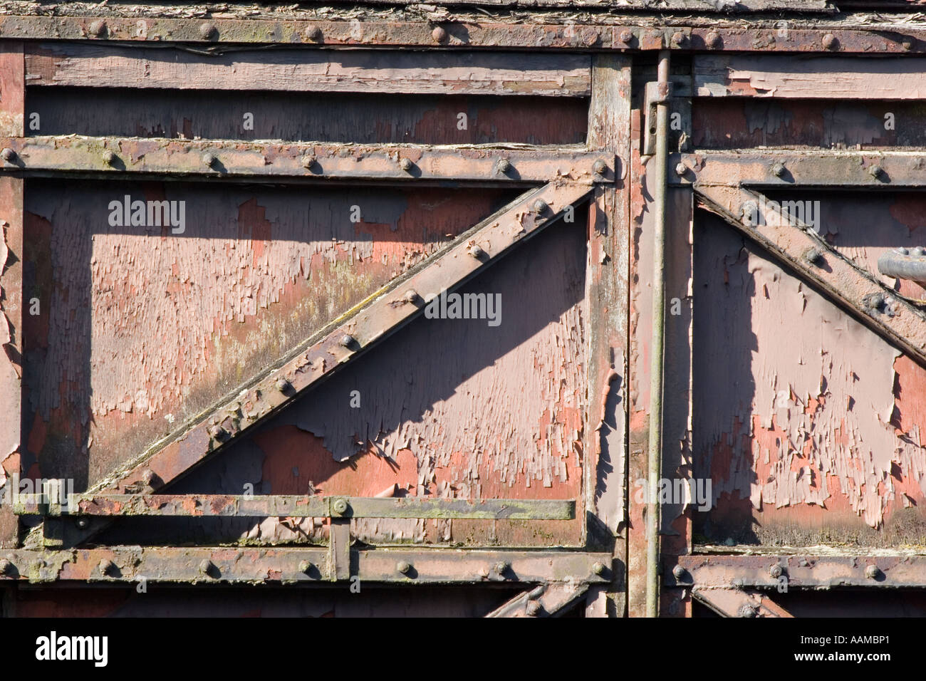Side of a wagon on a preserved railway Stock Photo - Alamy