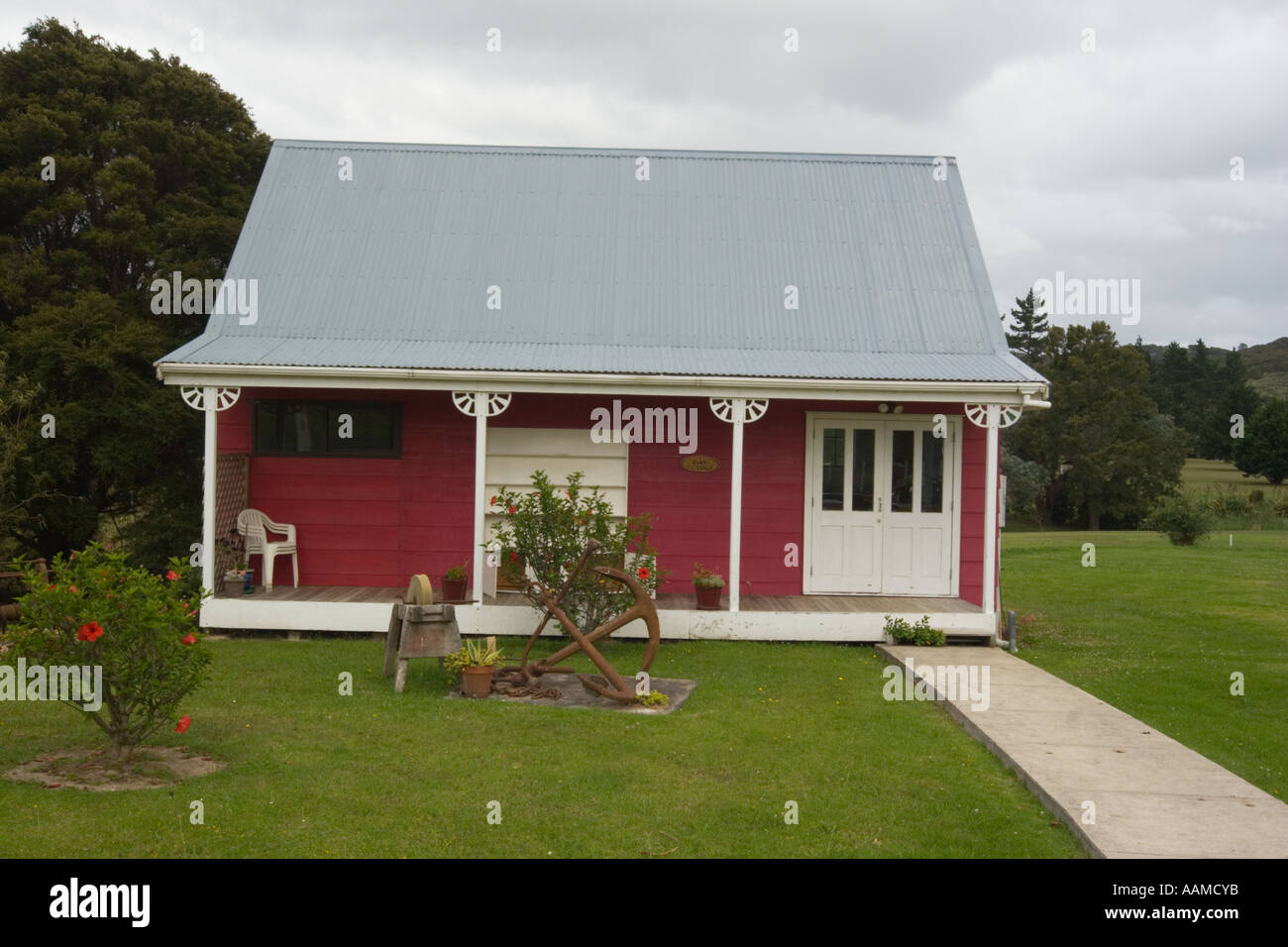 New Zealand rural life museum Waiheke Island Stock Photo - Alamy
