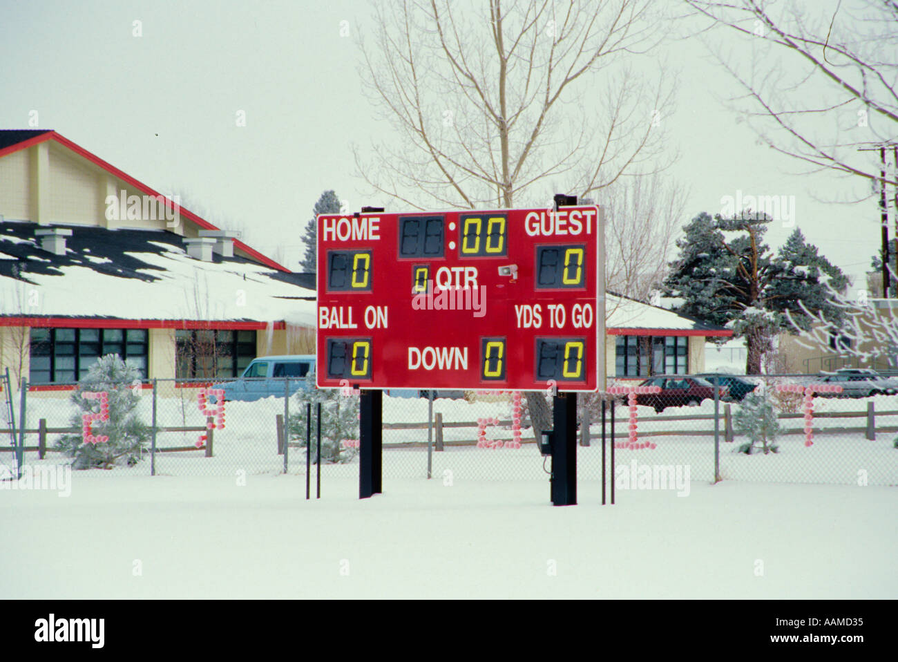 Football scoreboard school hi-res stock photography and images - Alamy