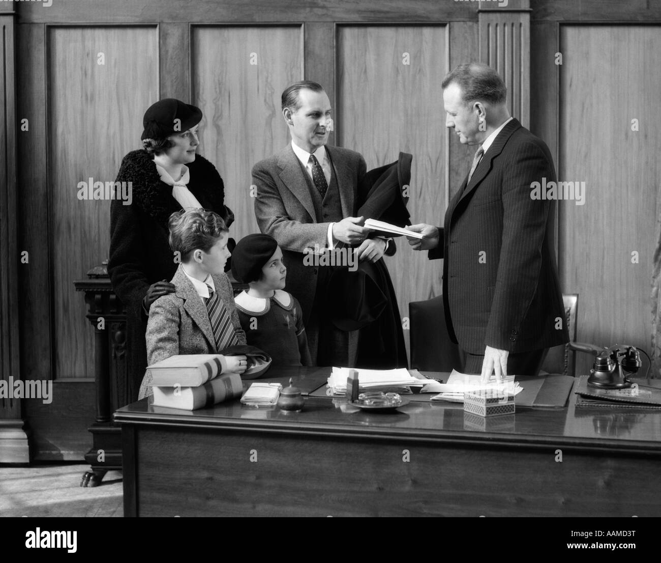 People interview in office Black and White Stock Photos & Images - Alamy