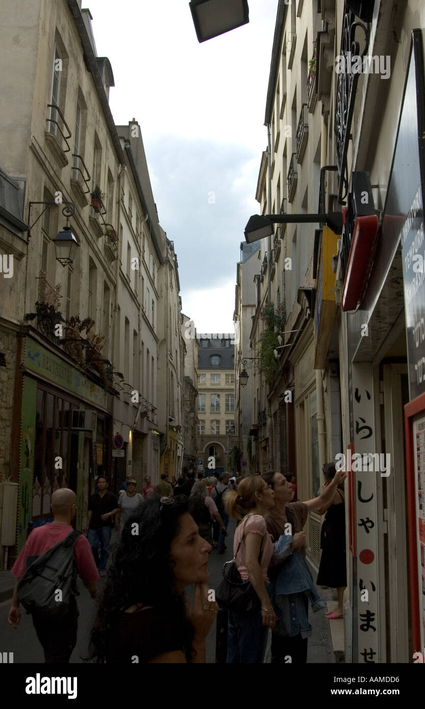 rue des rosiers Le Marais Paris France Stock Photo - Alamy