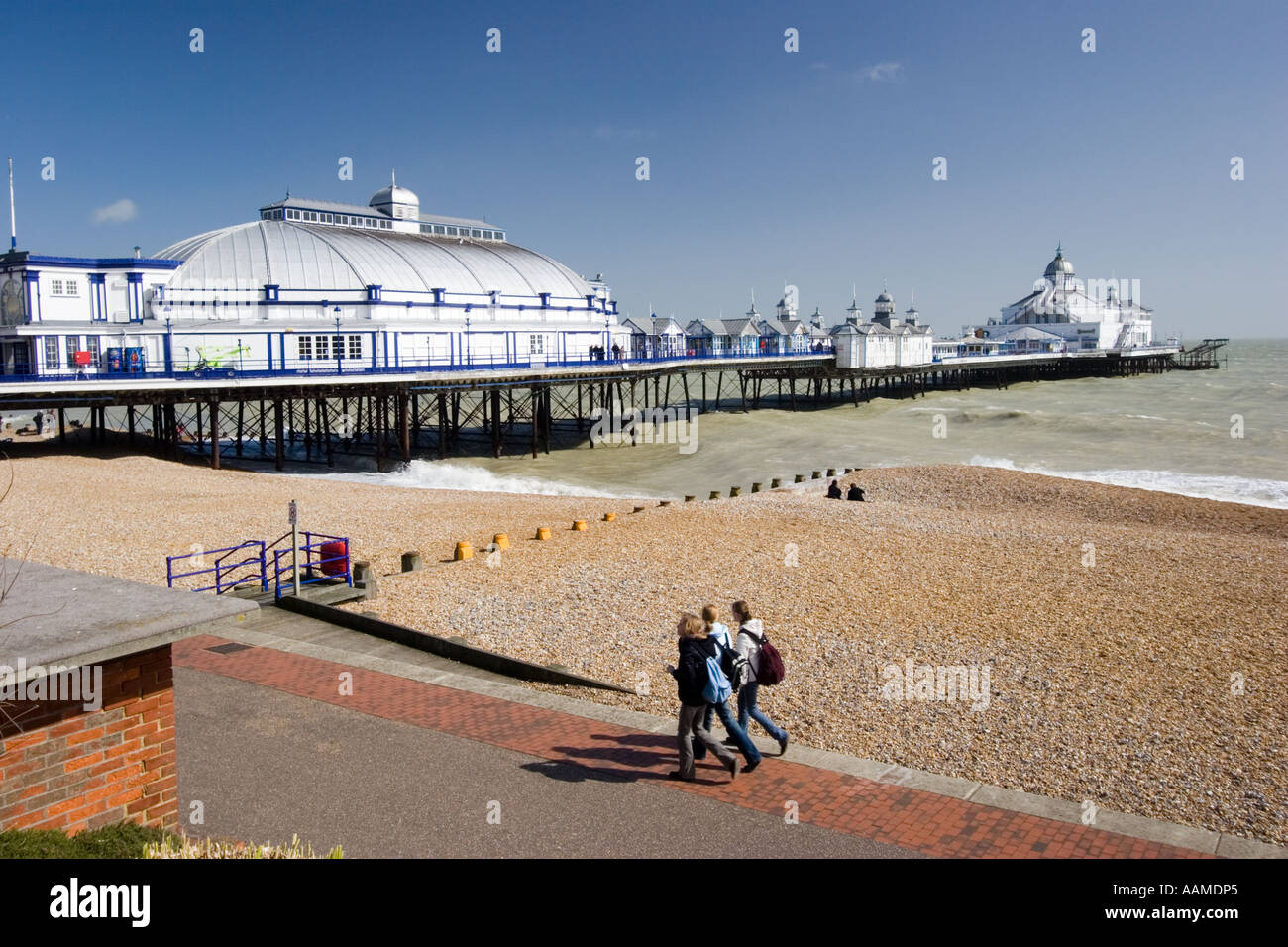 Eastbourne pier from promenade hi-res stock photography and images - Alamy