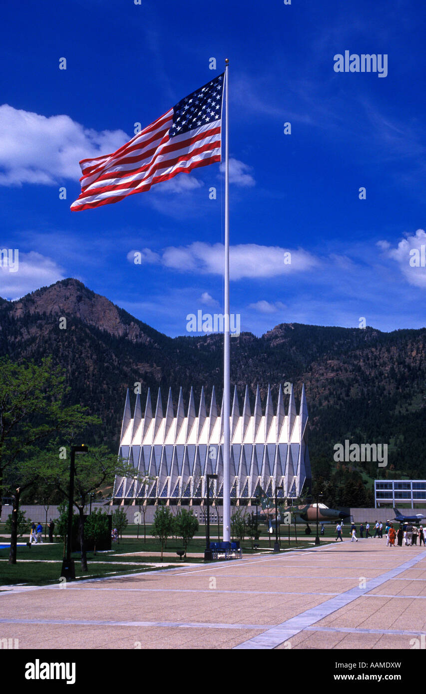 COLORADO SPRINGS CO US AIR FORCE ACADEMY CHAPEL Stock Photo - Alamy