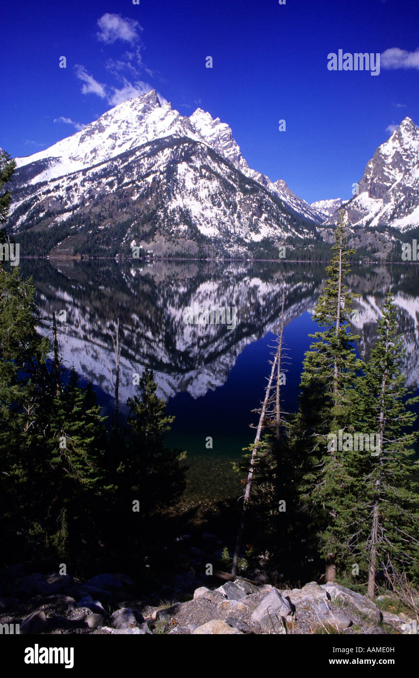 MORAN JUNCTION WY GRAND TETON NATIONAL PARK GRAND TETON MOUNTAINS Stock ...