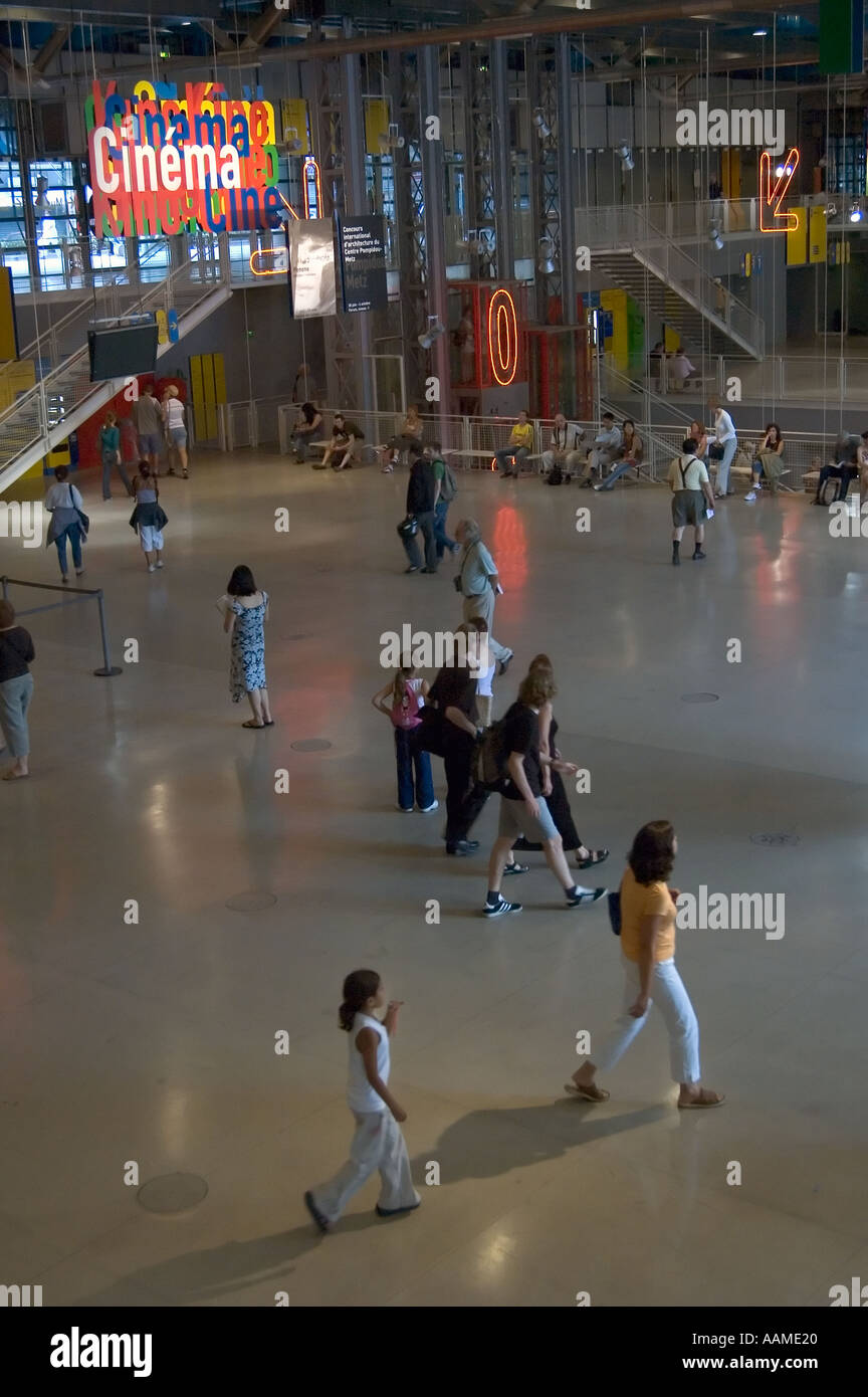 inside the Pompidou centre Paris France Stock Photo - Alamy