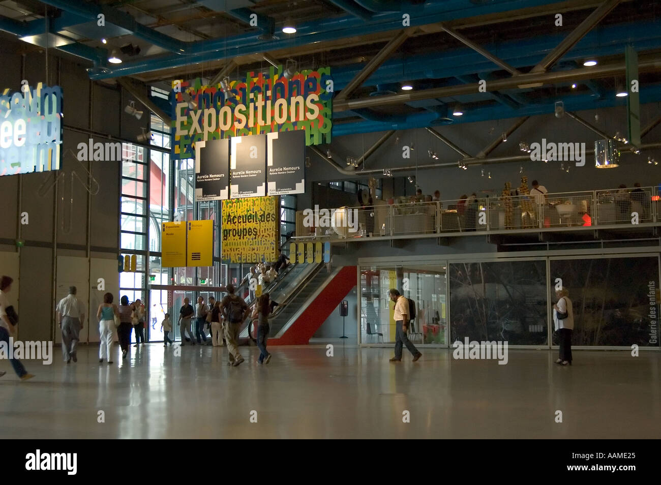 Inside pompidou art gallery paris hi-res stock photography and images ...