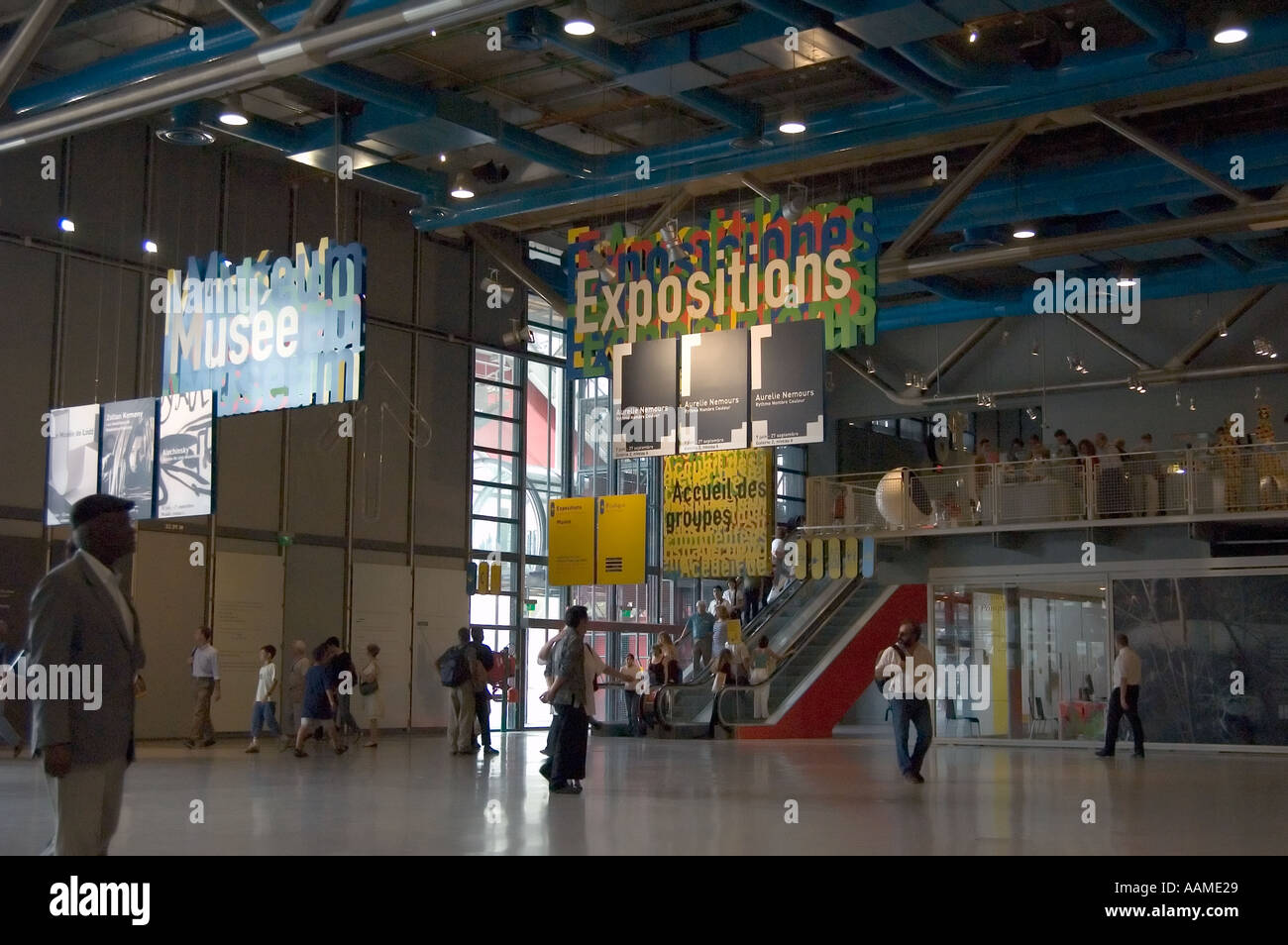 Inside pompidou art gallery paris hi-res stock photography and images ...