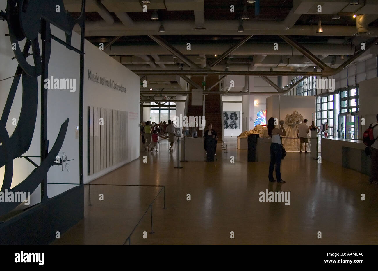 inside the Pompidou centre Paris France Stock Photo - Alamy