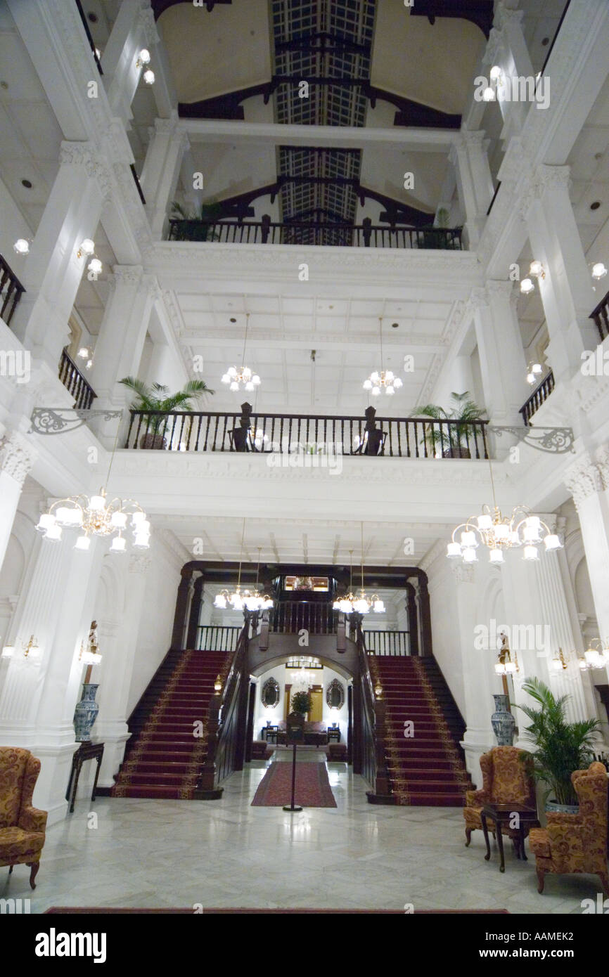 Singapore Raffles Hotel entrance lobby Stock Photo - Alamy