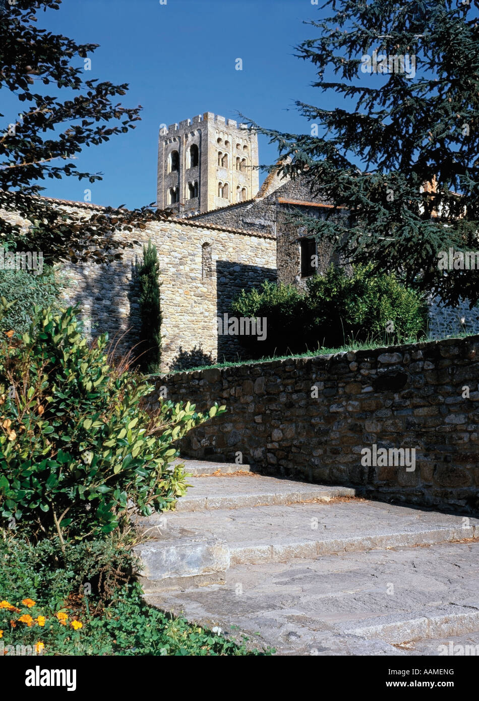 france pyrenees abbey st michel de cuxa Stock Photo - Alamy