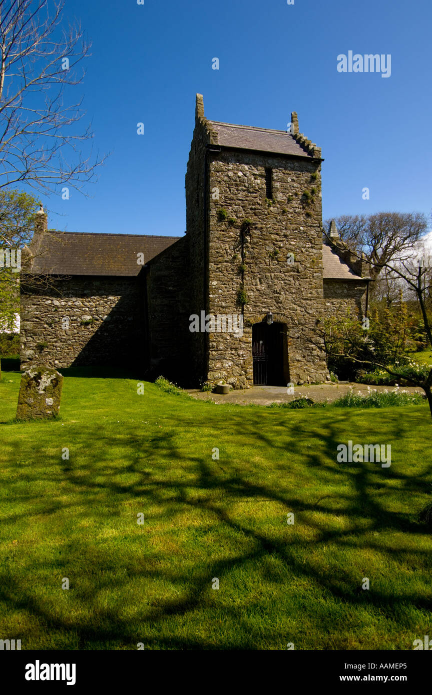Church of Wales Church at Llanrhian pembrokeshire west wales in the ...