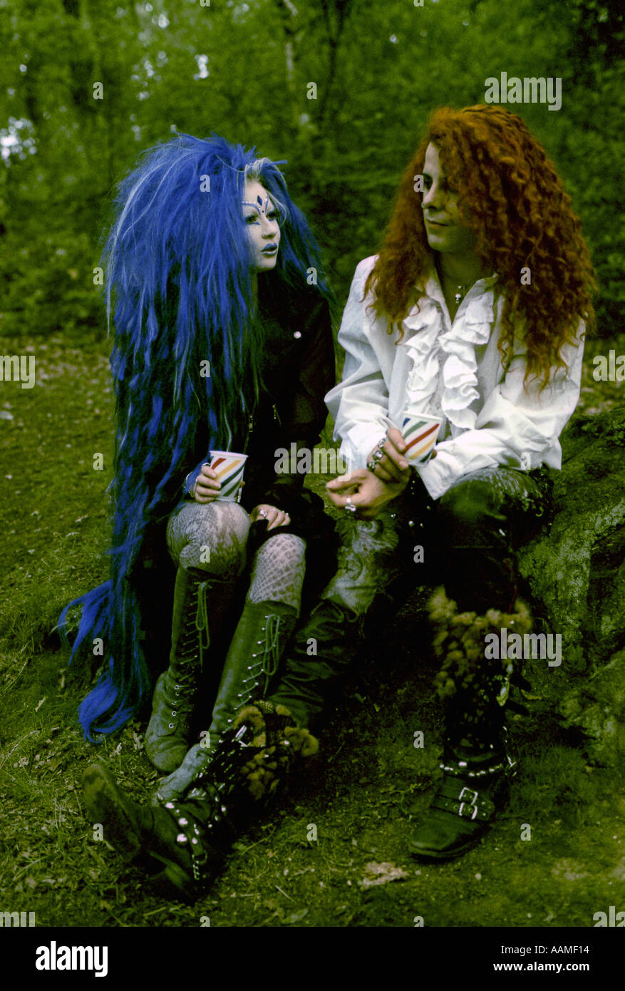Punk Couple London U K Europe Vertical Vic Singh Stock Photo - Alamy