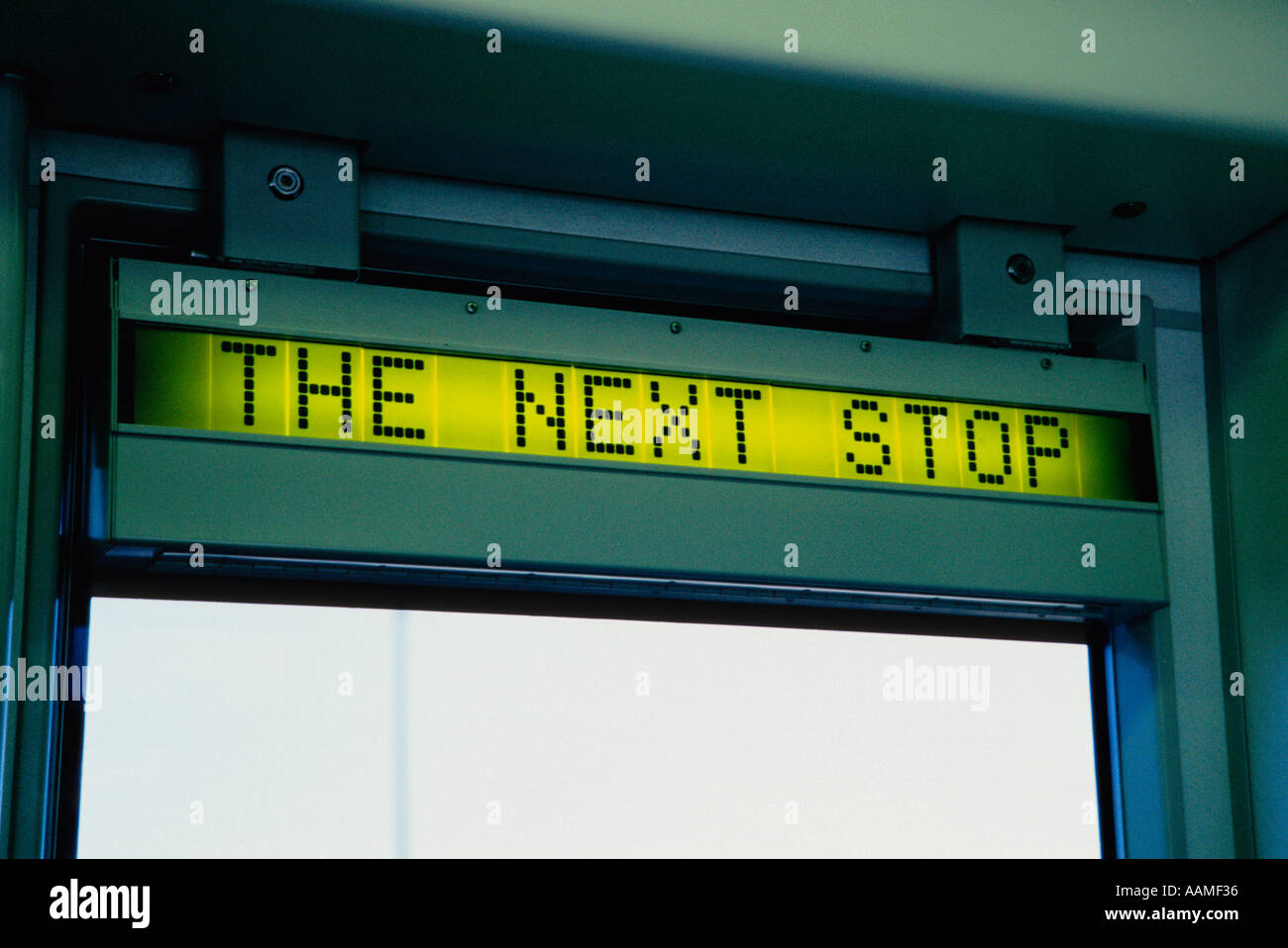 Next station notice hi-res stock photography and images - Alamy