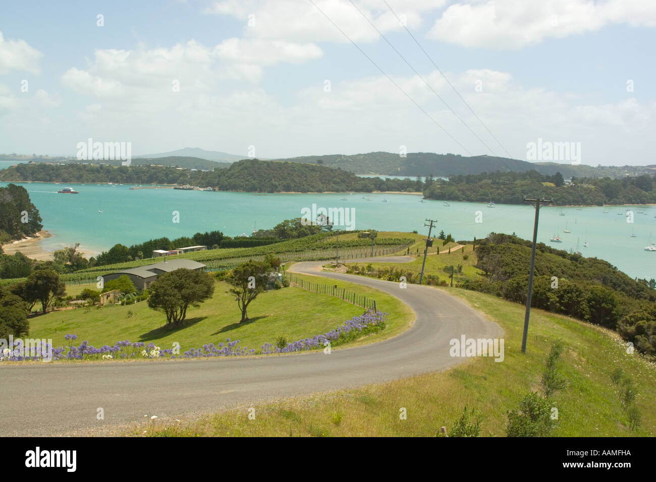 New Zealand Waiheke Island Putiki Bay Stock Photo - Alamy