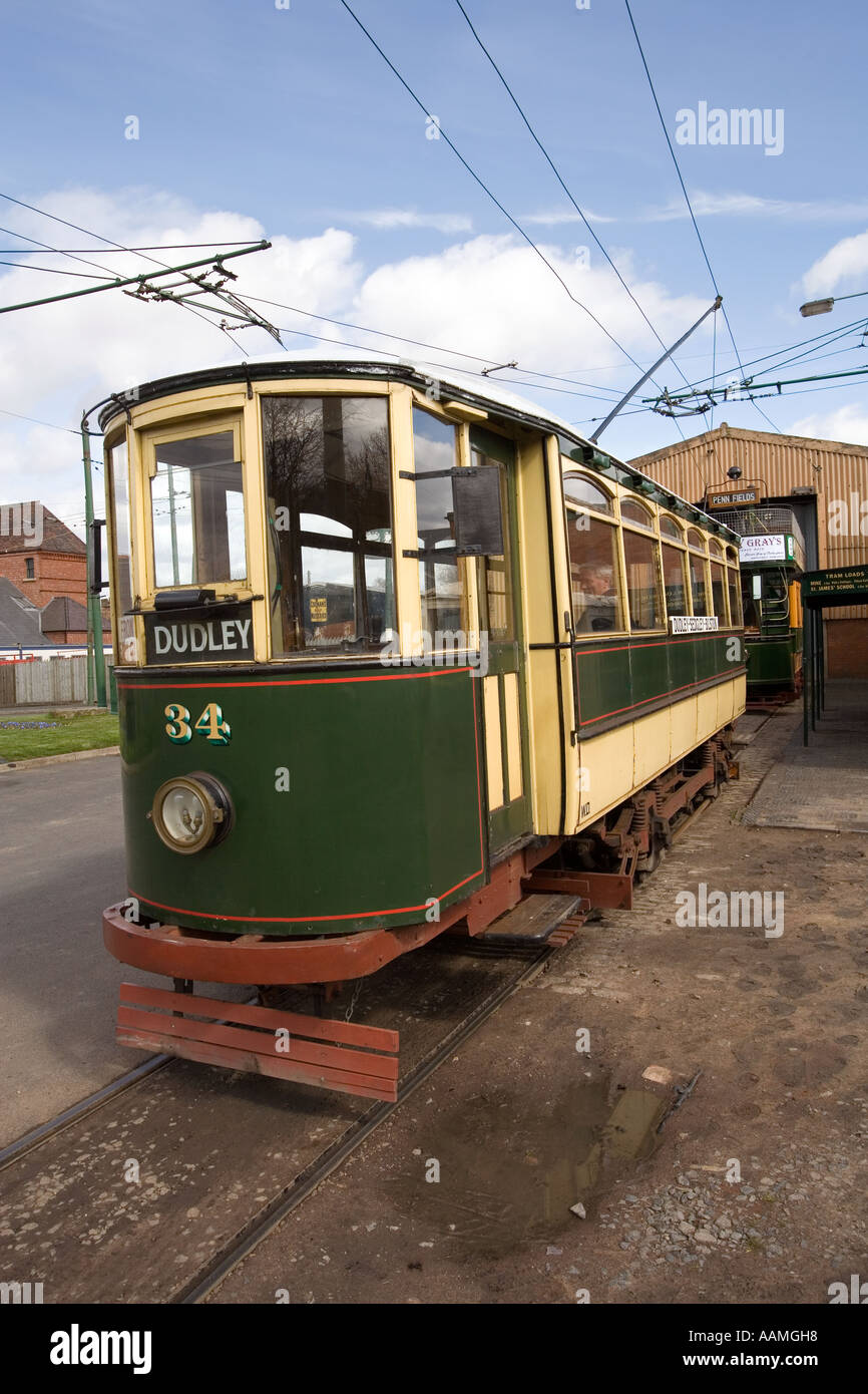 UK England West Midlands Dudley Black Country Museum transport tram in ...