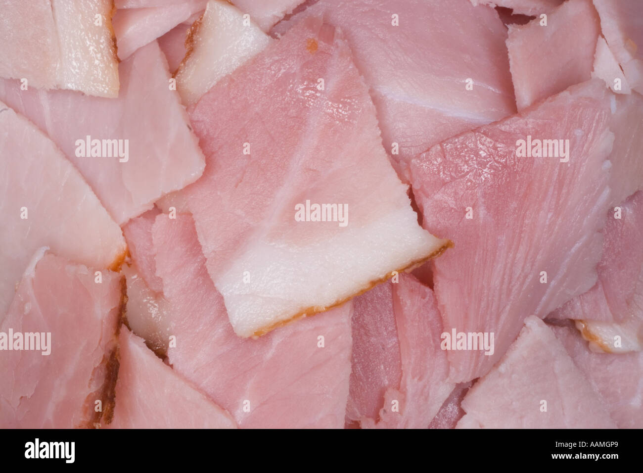sliced ham ready for pizza topping Stock Photo - Alamy