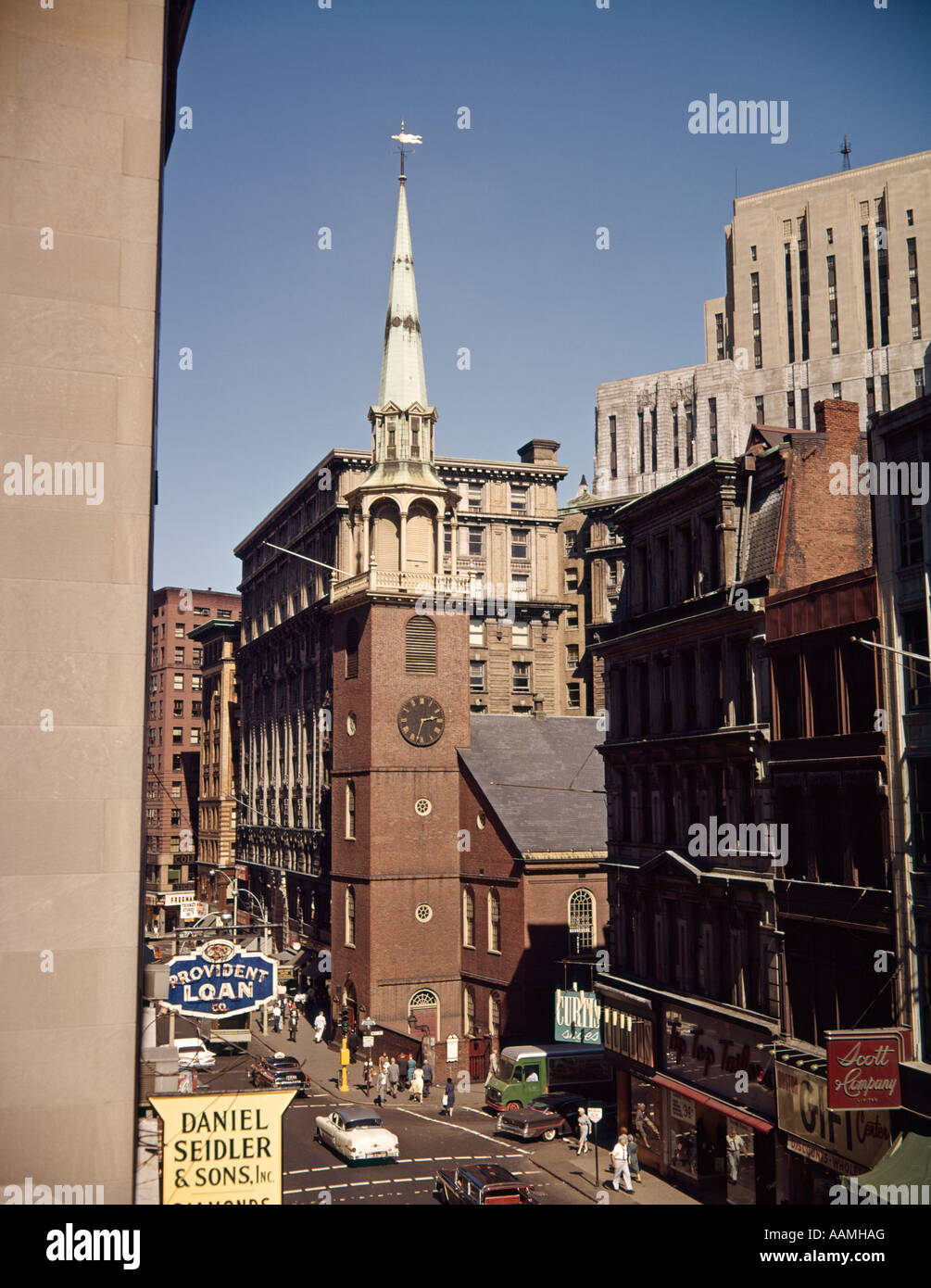 1950 1960 1950s 1960s RETRO OLD SOUTH MEETING HOUSE BOSTON ...