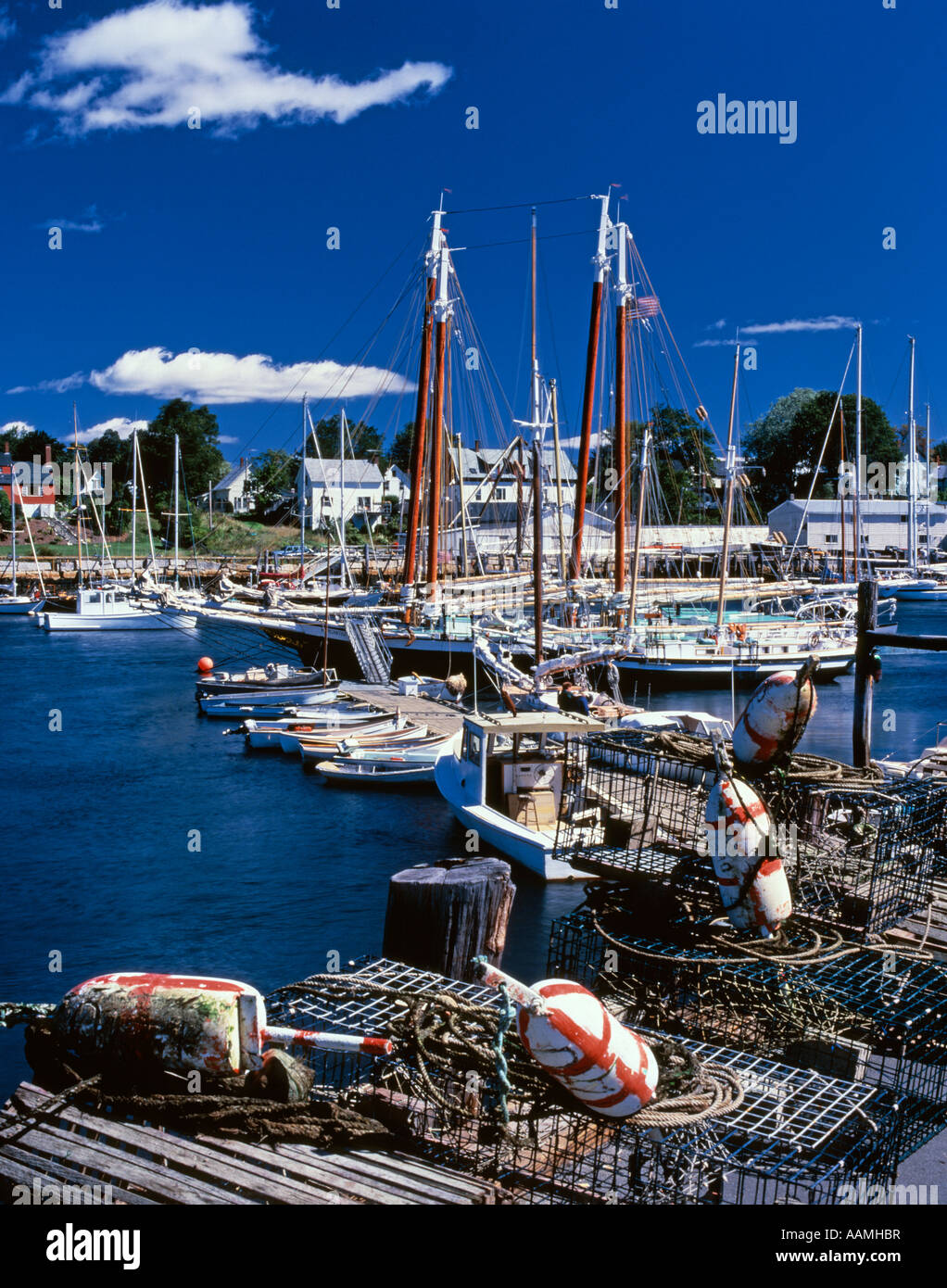 CAMDEN HARBOR MAINE Stock Photo - Alamy