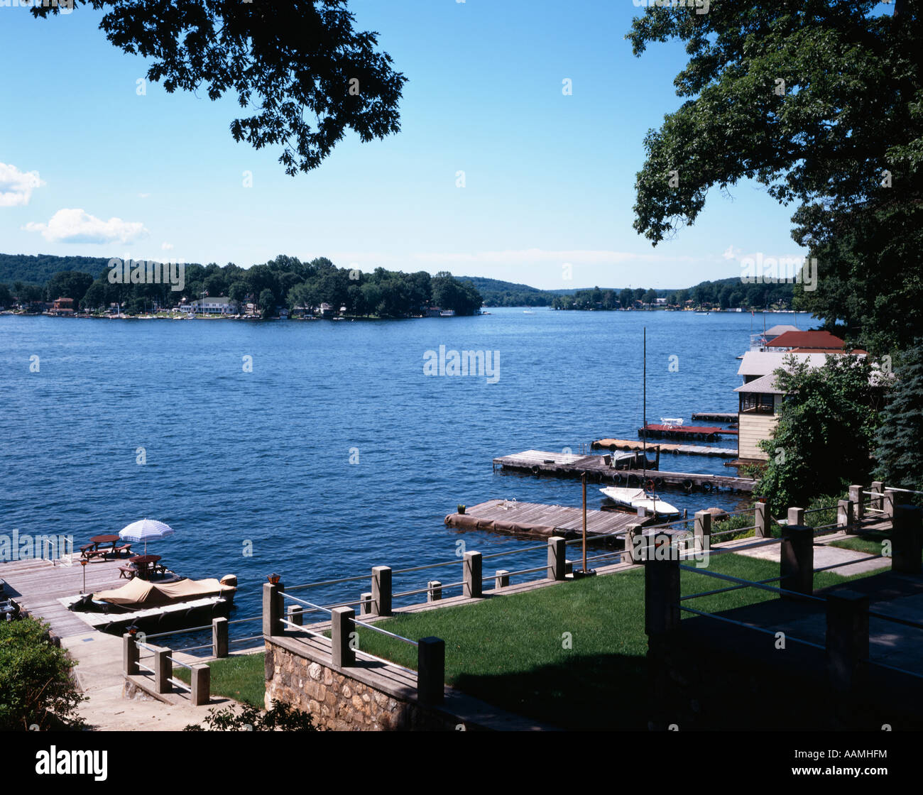 LAKE HOPATCONG FROM HOPATCONG ON WEST SHORE NEW JERSEY Stock Photo - Alamy