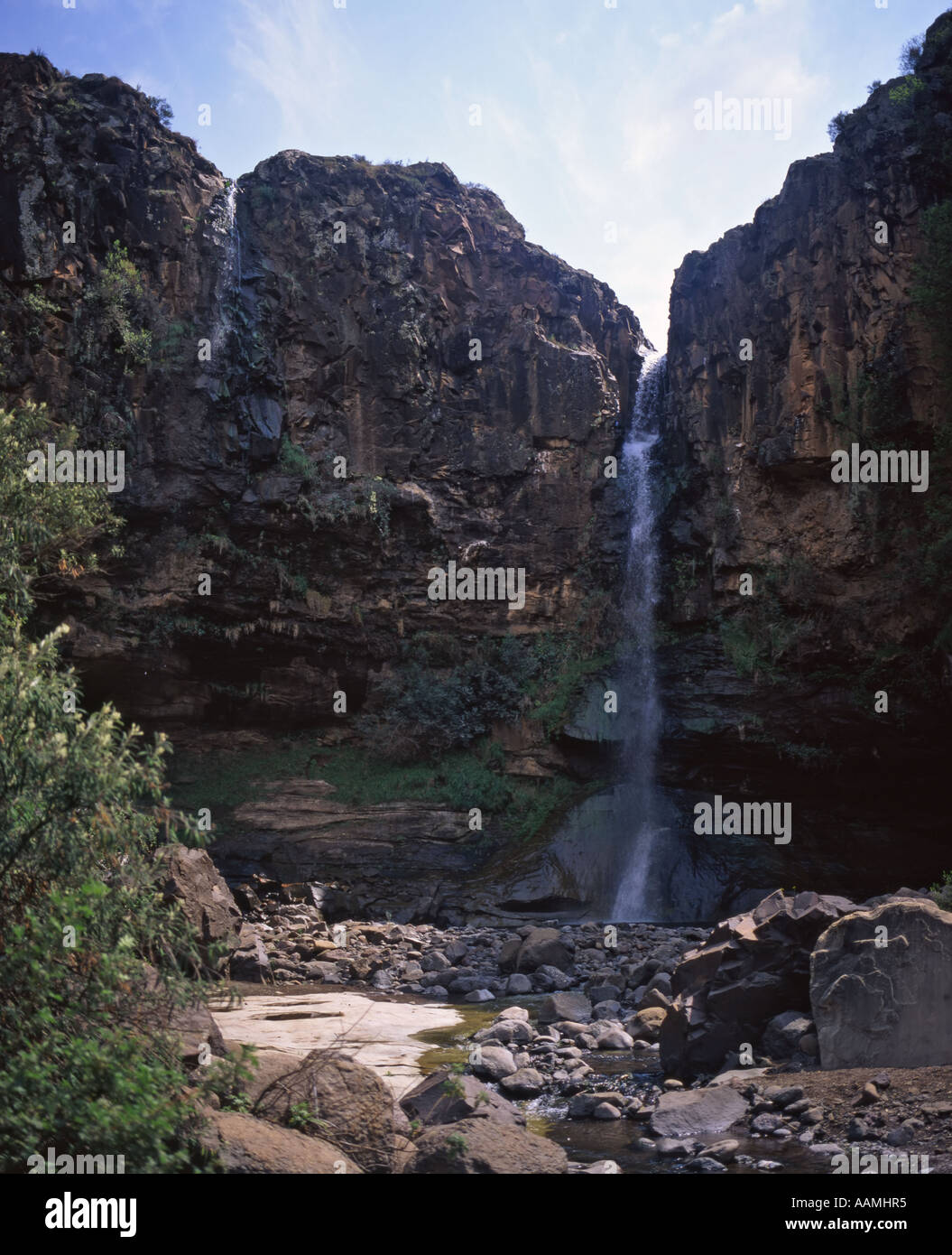 Lesotho africa malealea waterfall hi-res stock photography and images ...