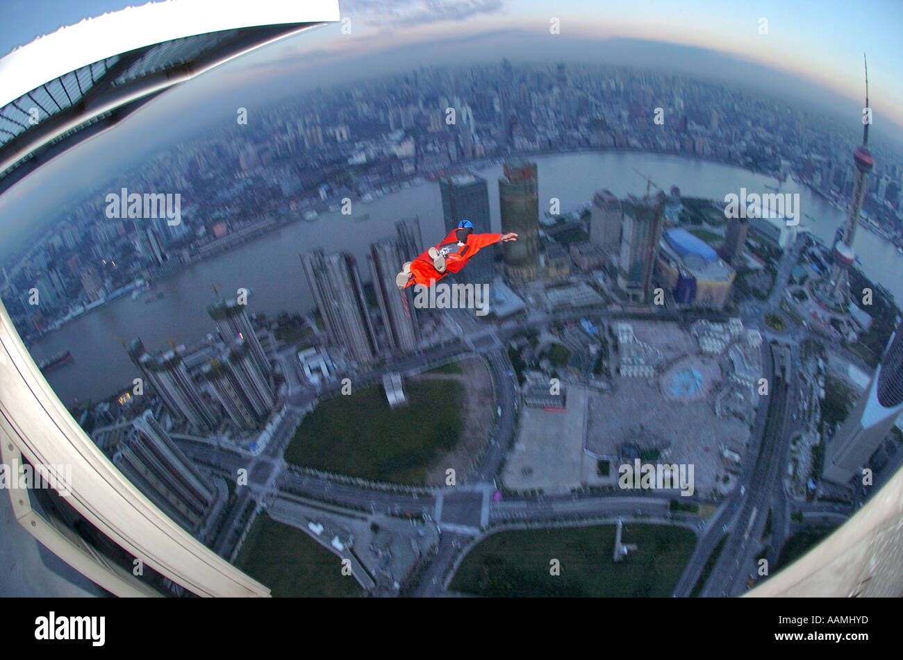 Sunrise base jump hi-res stock photography and images - Alamy