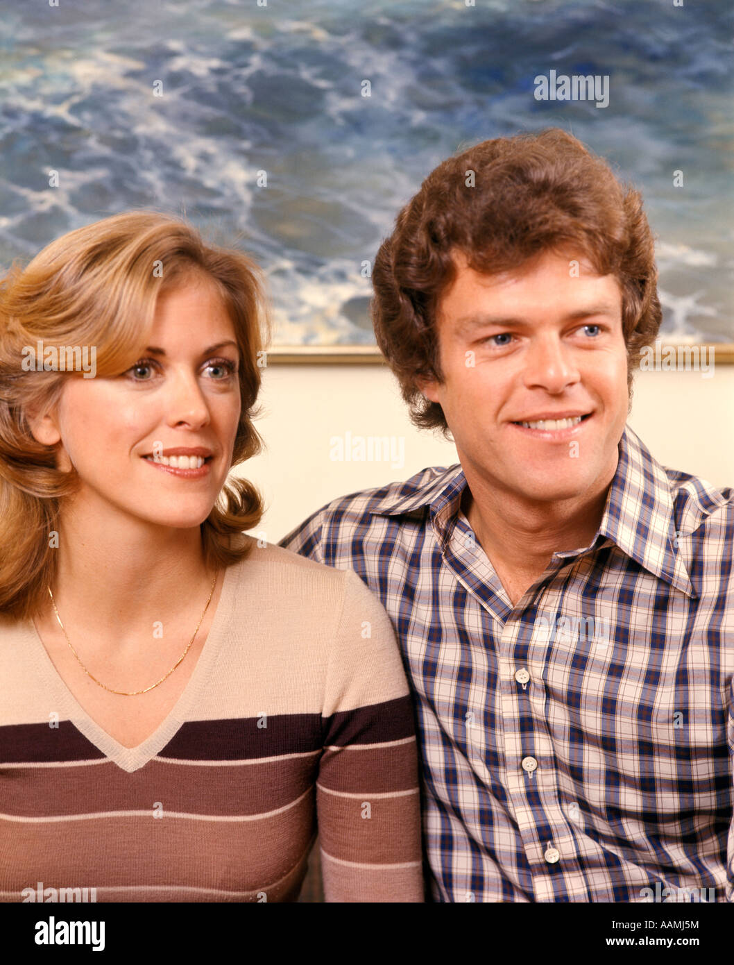 Happy portrait couples 1970 hi-res stock photography and images - Alamy