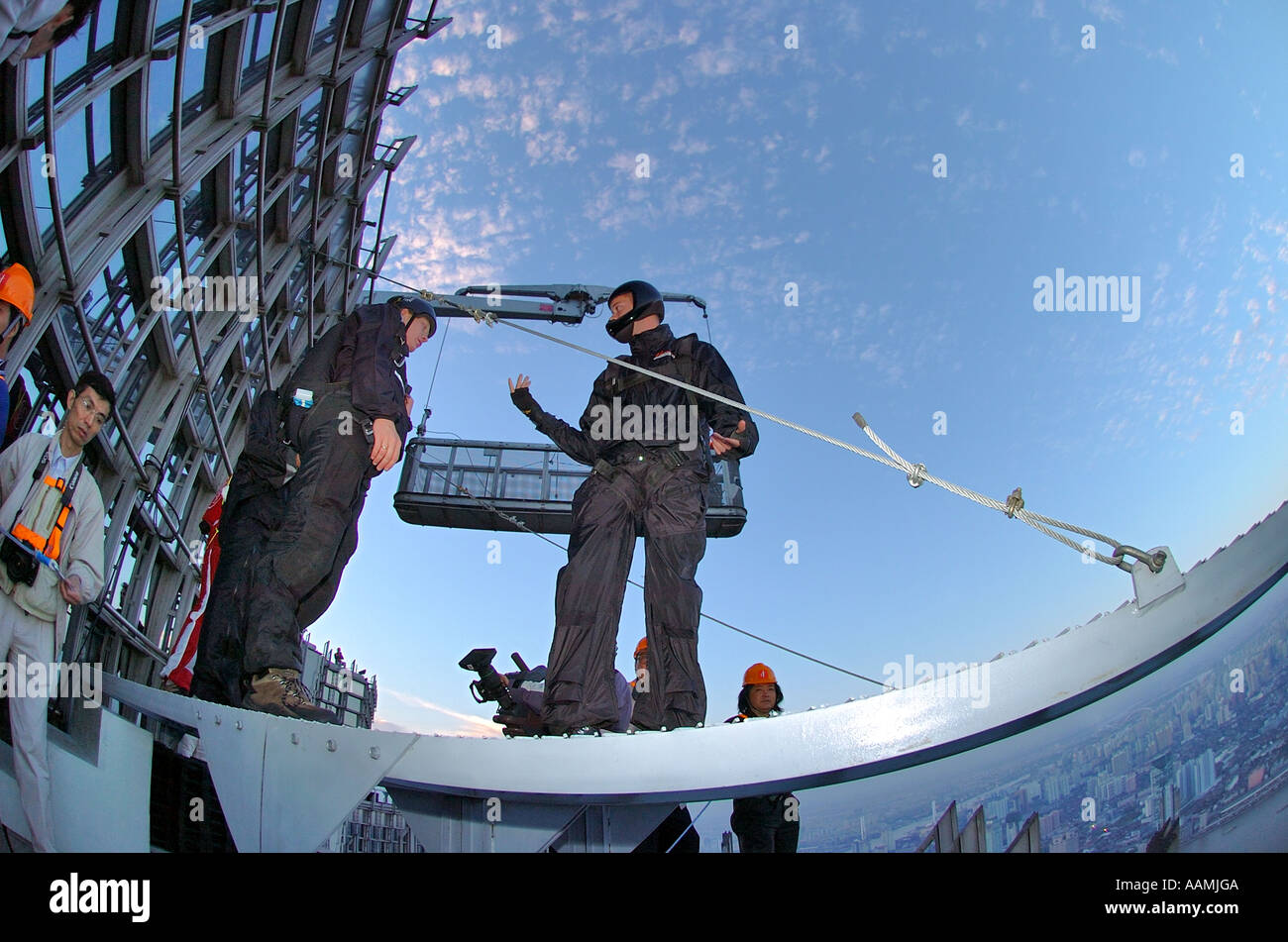 Sunrise base jump hi-res stock photography and images - Alamy