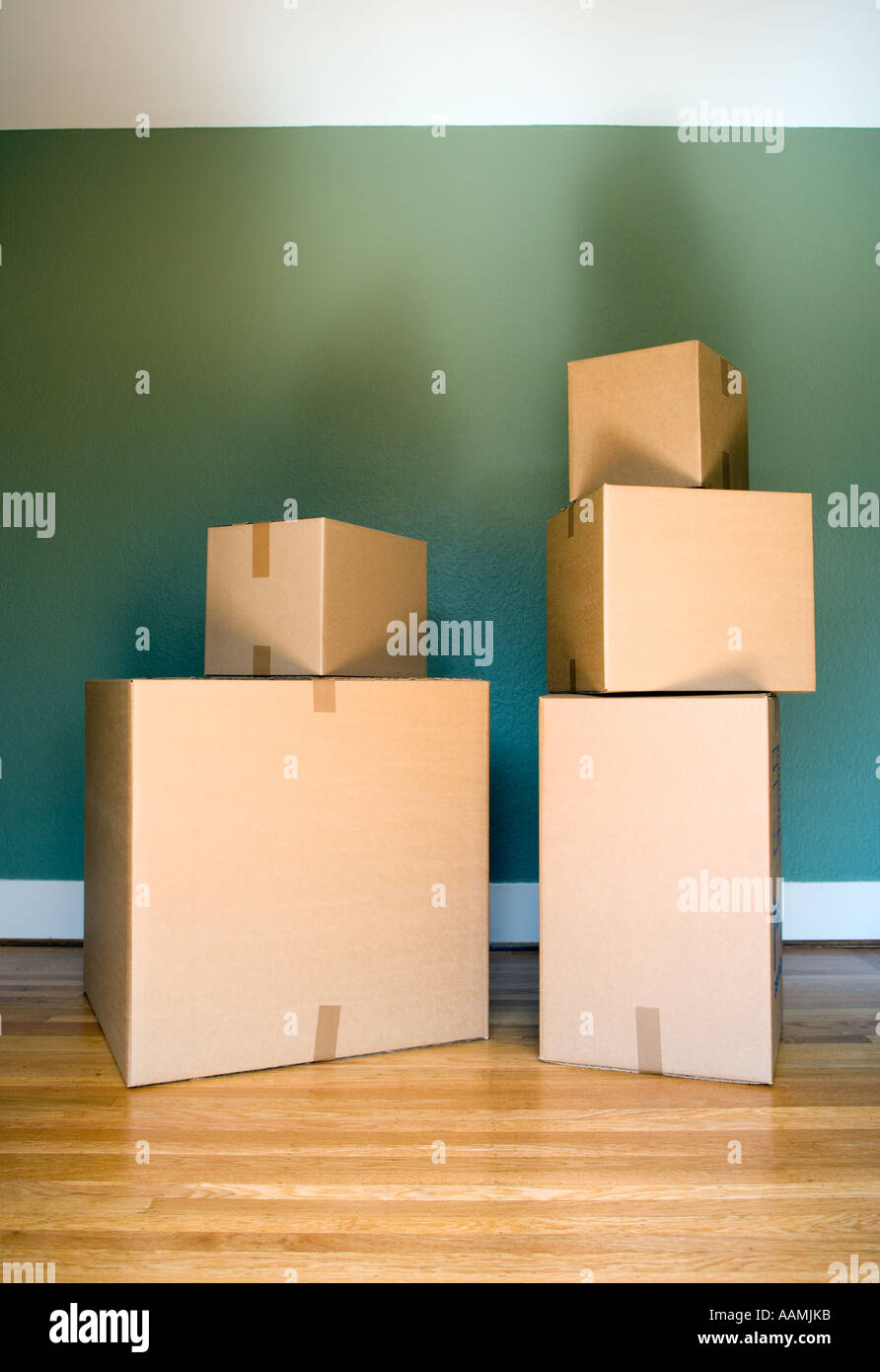 Still life of moving boxes Stock Photo - Alamy