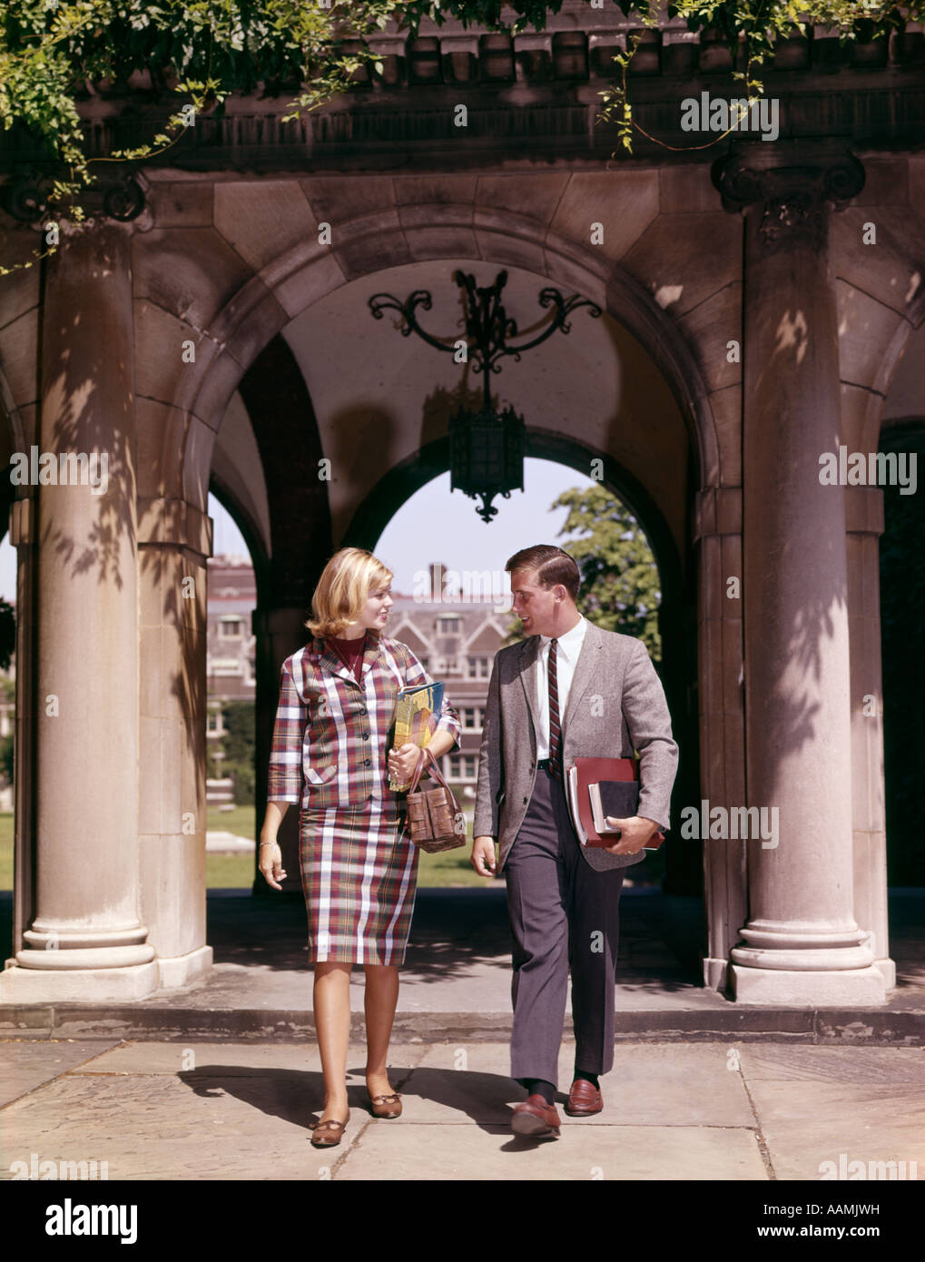 1960s man woman college students hi-res stock photography and images ...