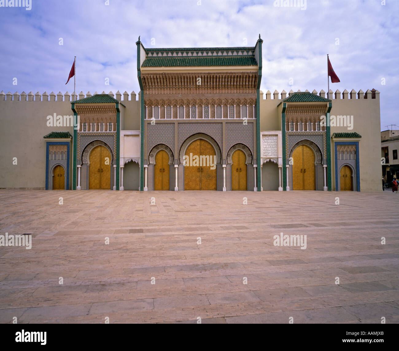 Royal Palace gate, Fes, Morocco Stock Photo - Alamy
