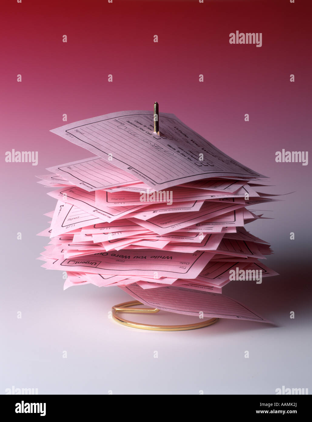PHONE MESSAGES ON MESSAGE SPIKE Stock Photo - Alamy