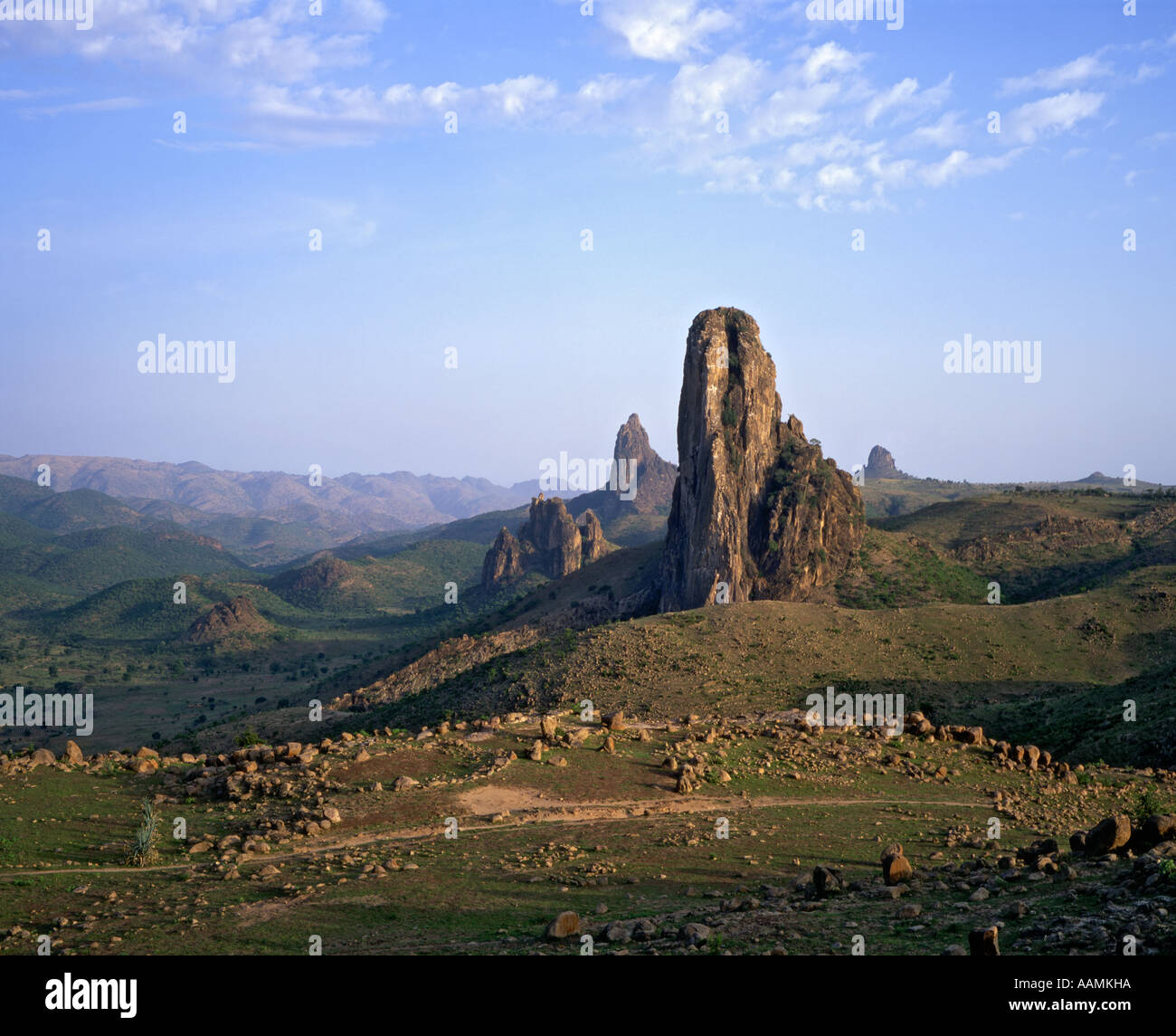 Kapsiki peak, Volcanic plugs near Rhumsiki, Mandara Mountains, Cameroon ...