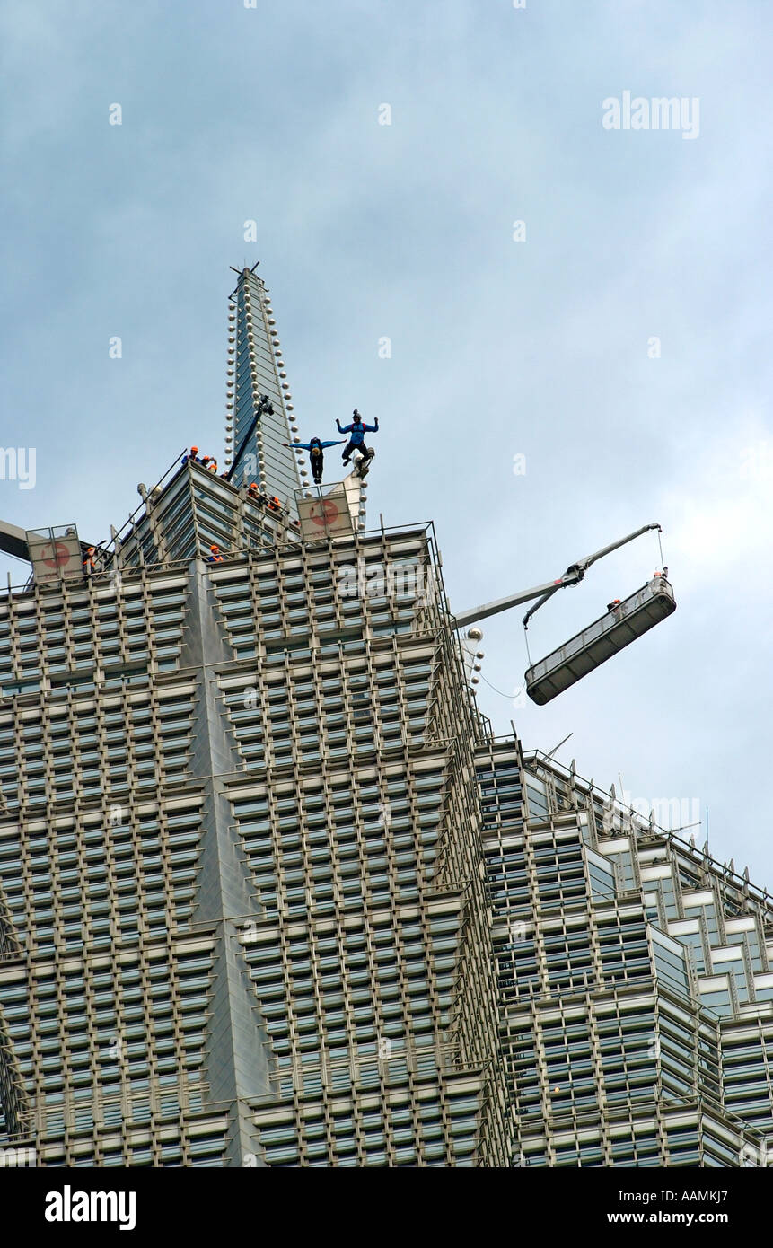 Building BASE Jumper Stock Photo - Alamy