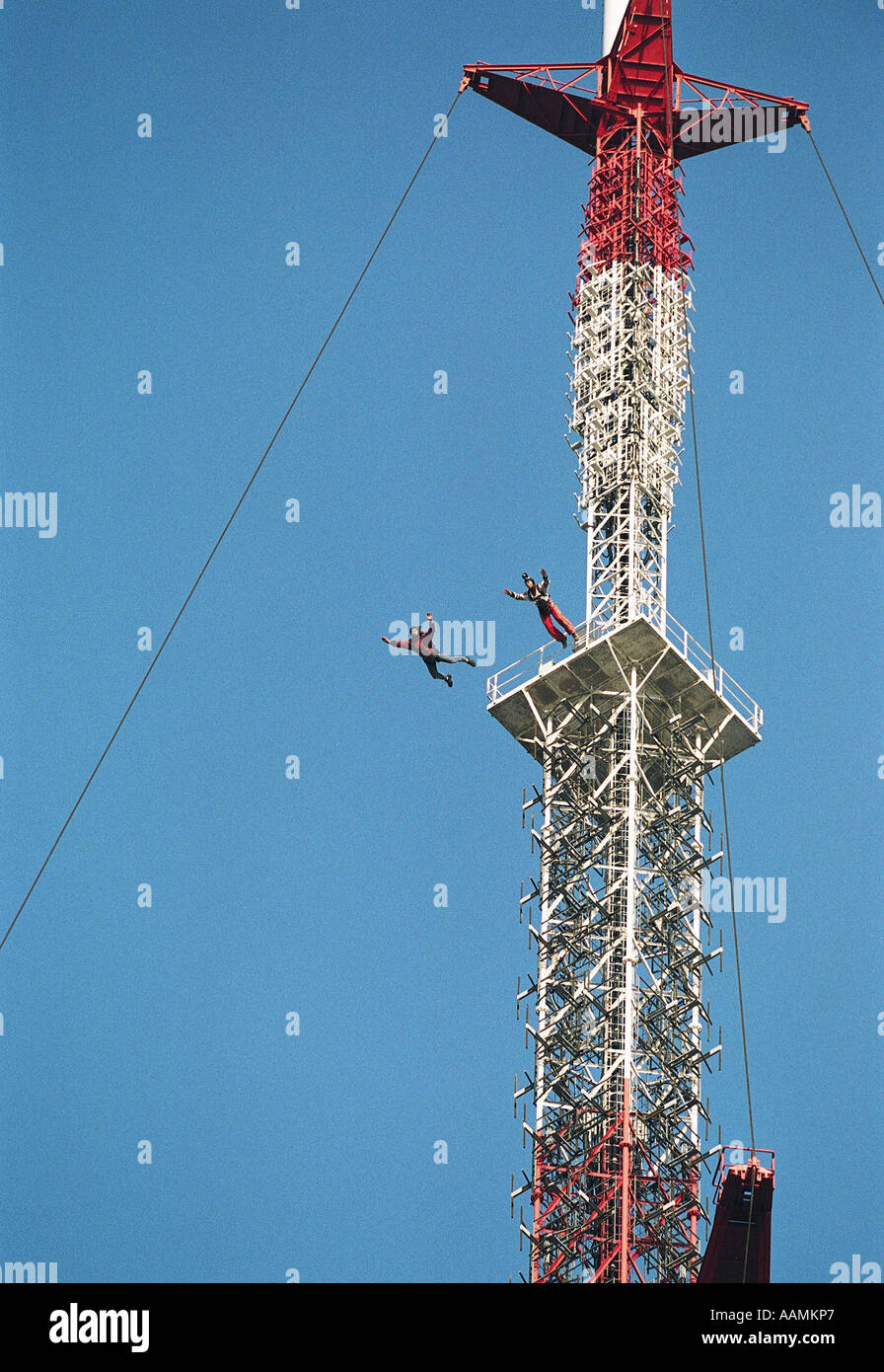 Base Jumping Antenna BASE Jumping. Base Jumping Is Extreme Sport Where