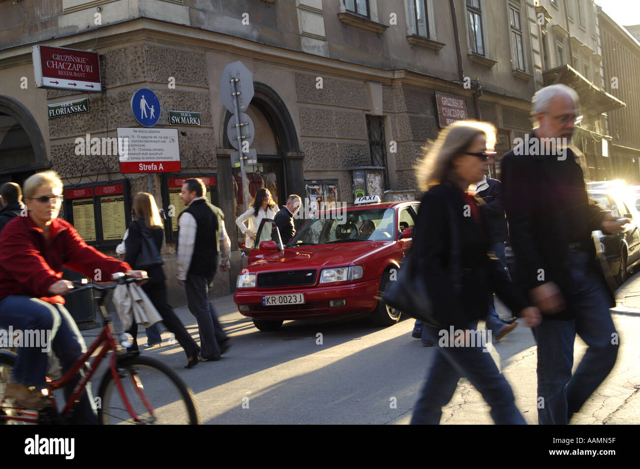 Busy florianska street hi-res stock photography and images - Alamy