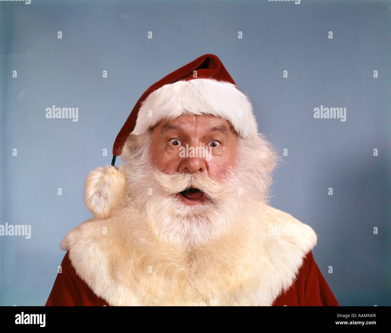 1960s SANTA CLAUS SHOCKED EXPRESSIONLOOOKING AT CAMERA Stock Photo - Alamy