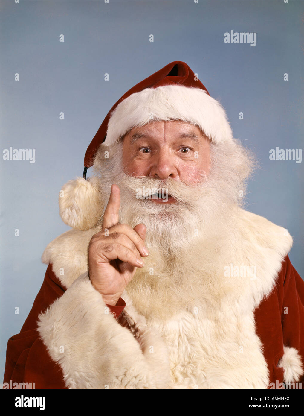 SANTA CLAUS POINTING HIS FINGER HAVE YOU BEEN NAUGHTY OR NICE Stock ...