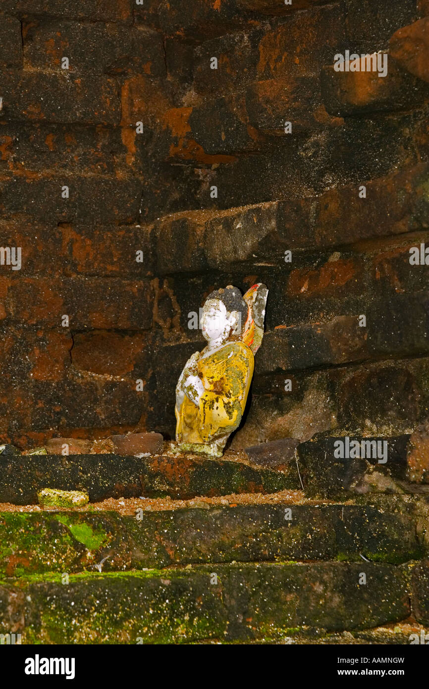 A small miniature buddha at an ancient temple in Southern Sri Lanka ...