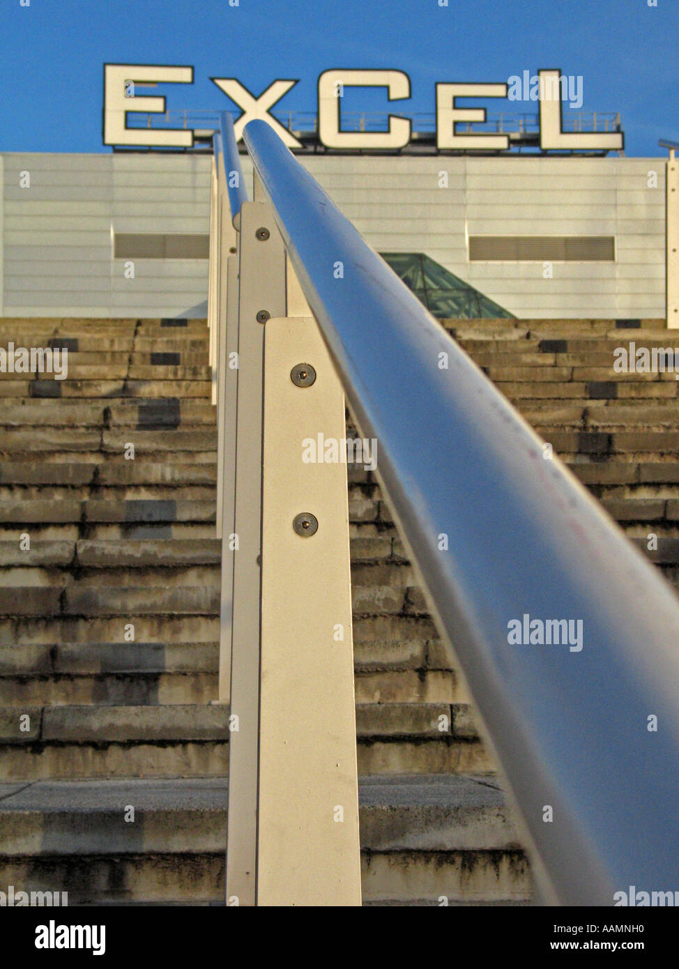 abstract view of excel building, Canary wharf, London Stock Photo - Alamy
