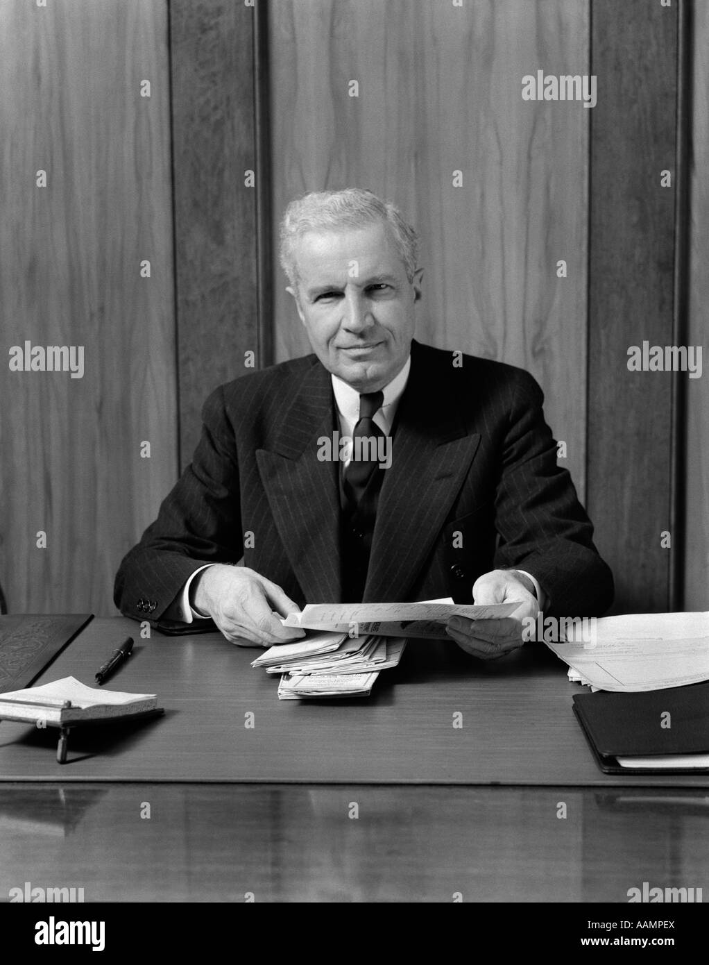 Paperwork desk Black and White Stock Photos & Images - Alamy