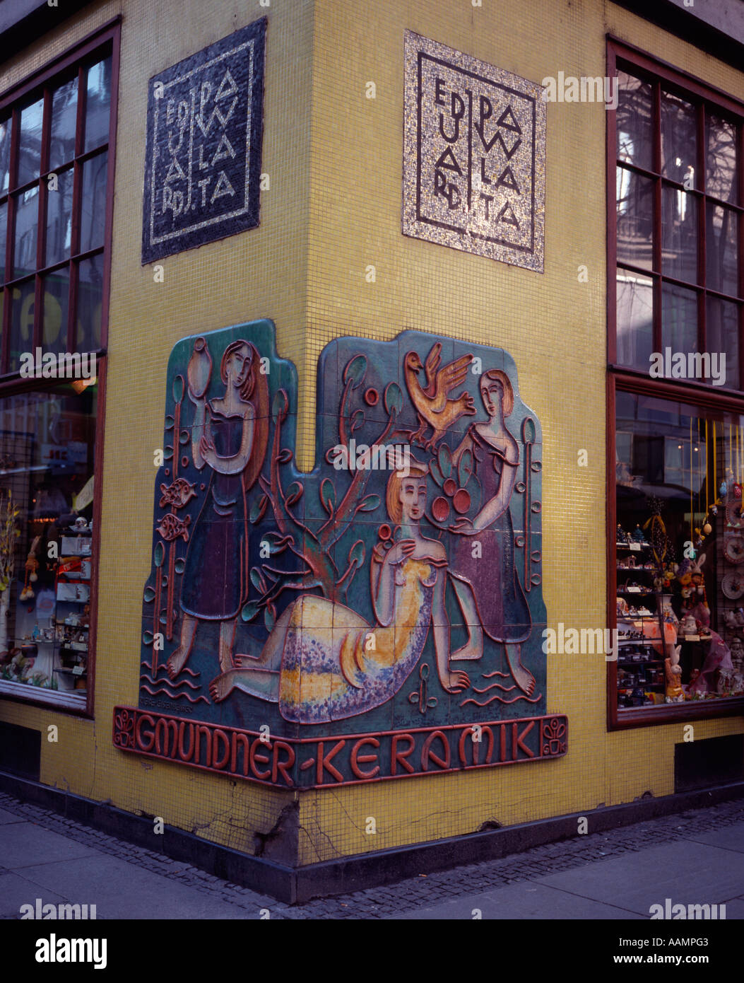 Traditional shopfront in the main shopping street, Kärntnerstrasse the ...