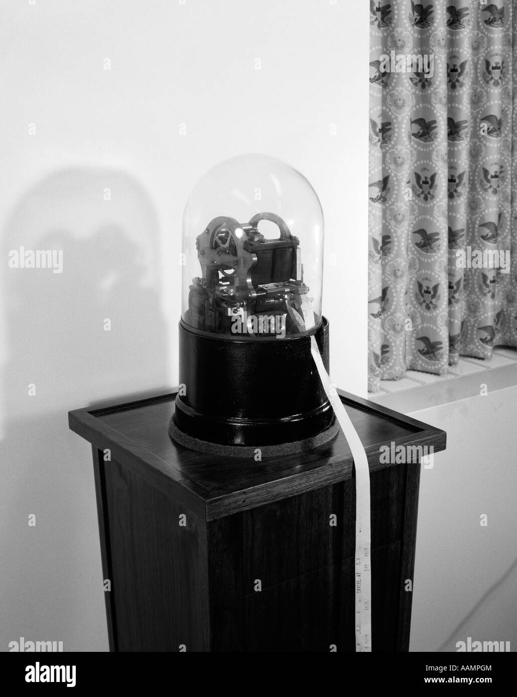 Ticker machine Black and White Stock Photos & Images - Alamy