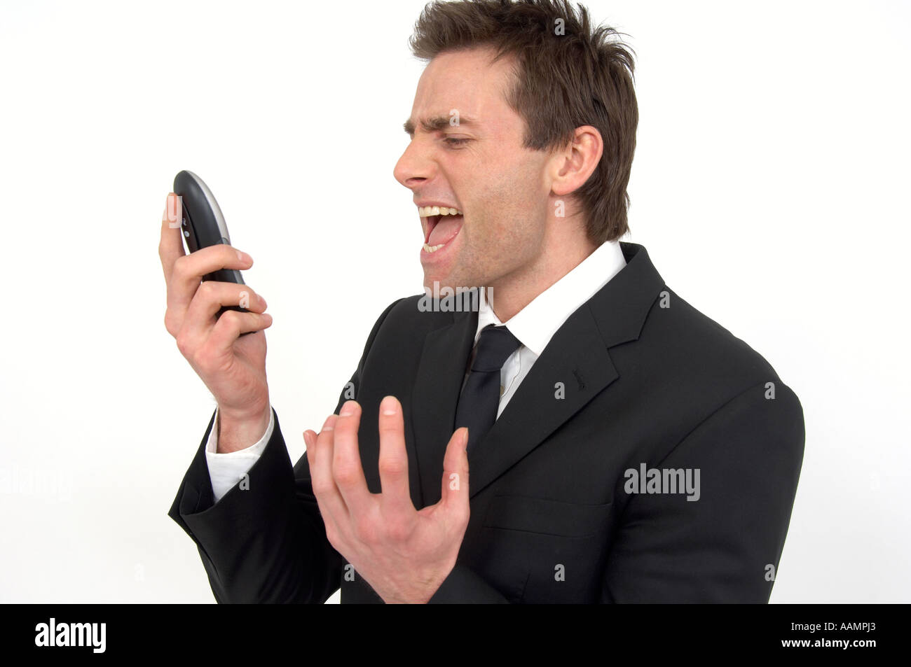 Cursing phone hi-res stock photography and images - Alamy