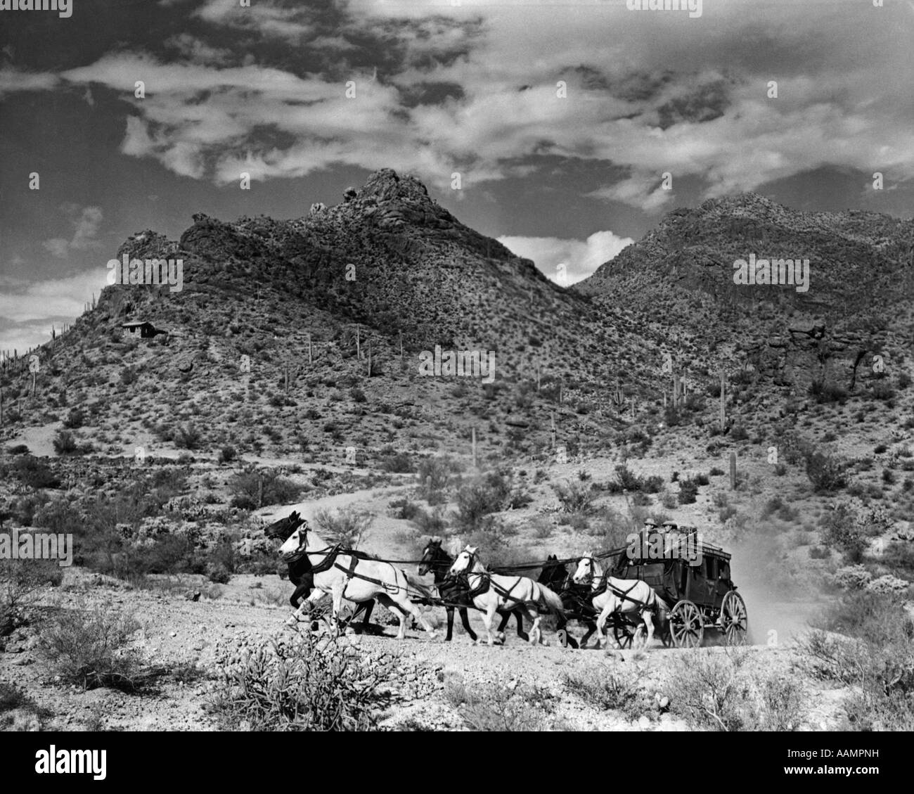 The old stagecoach Black and White Stock Photos & Images - Alamy