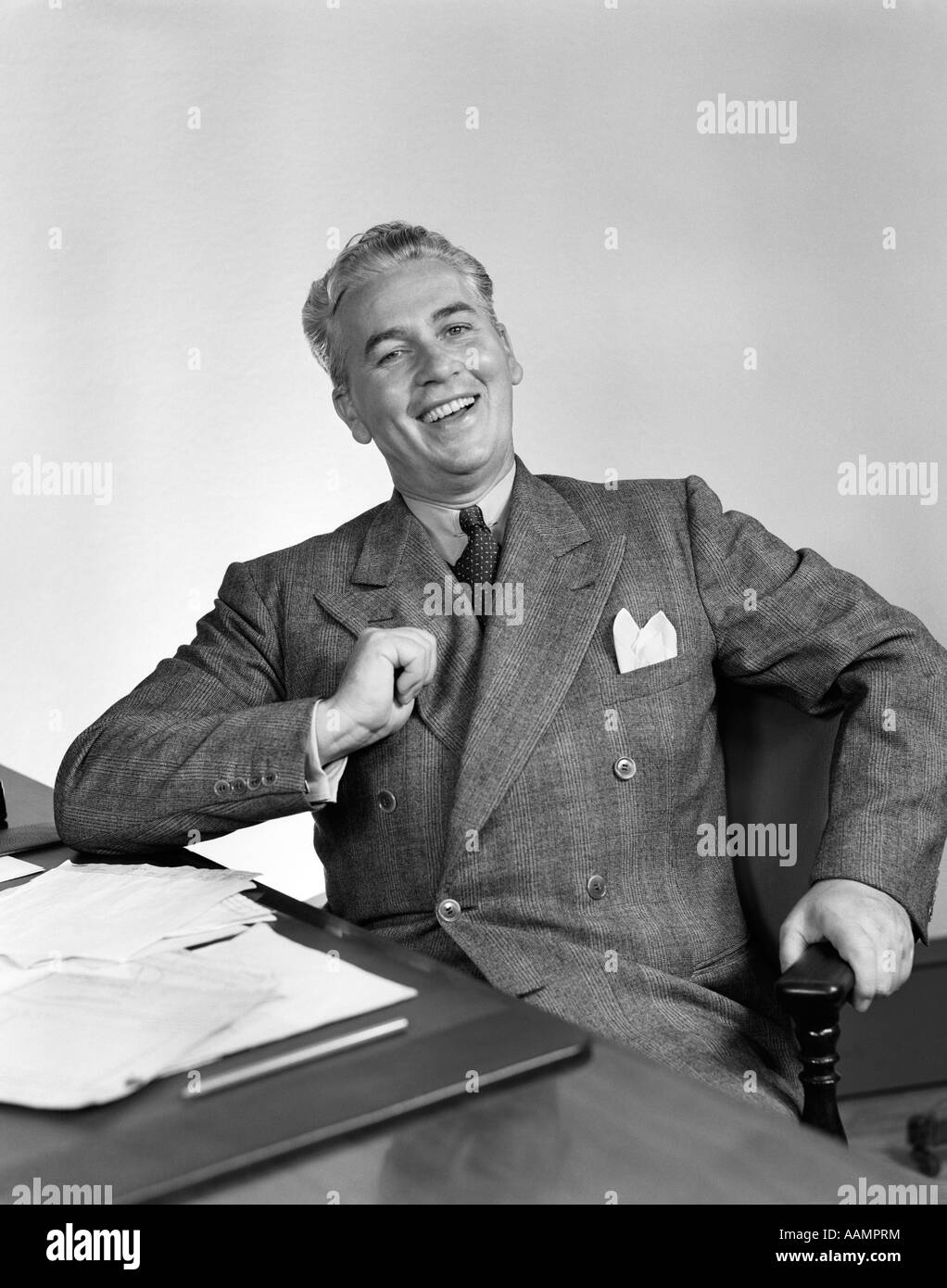Happy old business man Black and White Stock Photos & Images - Alamy