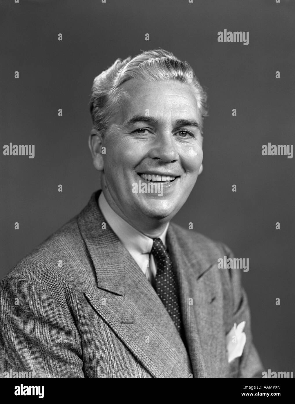 Portrait smile man confidence Black and White Stock Photos & Images - Alamy