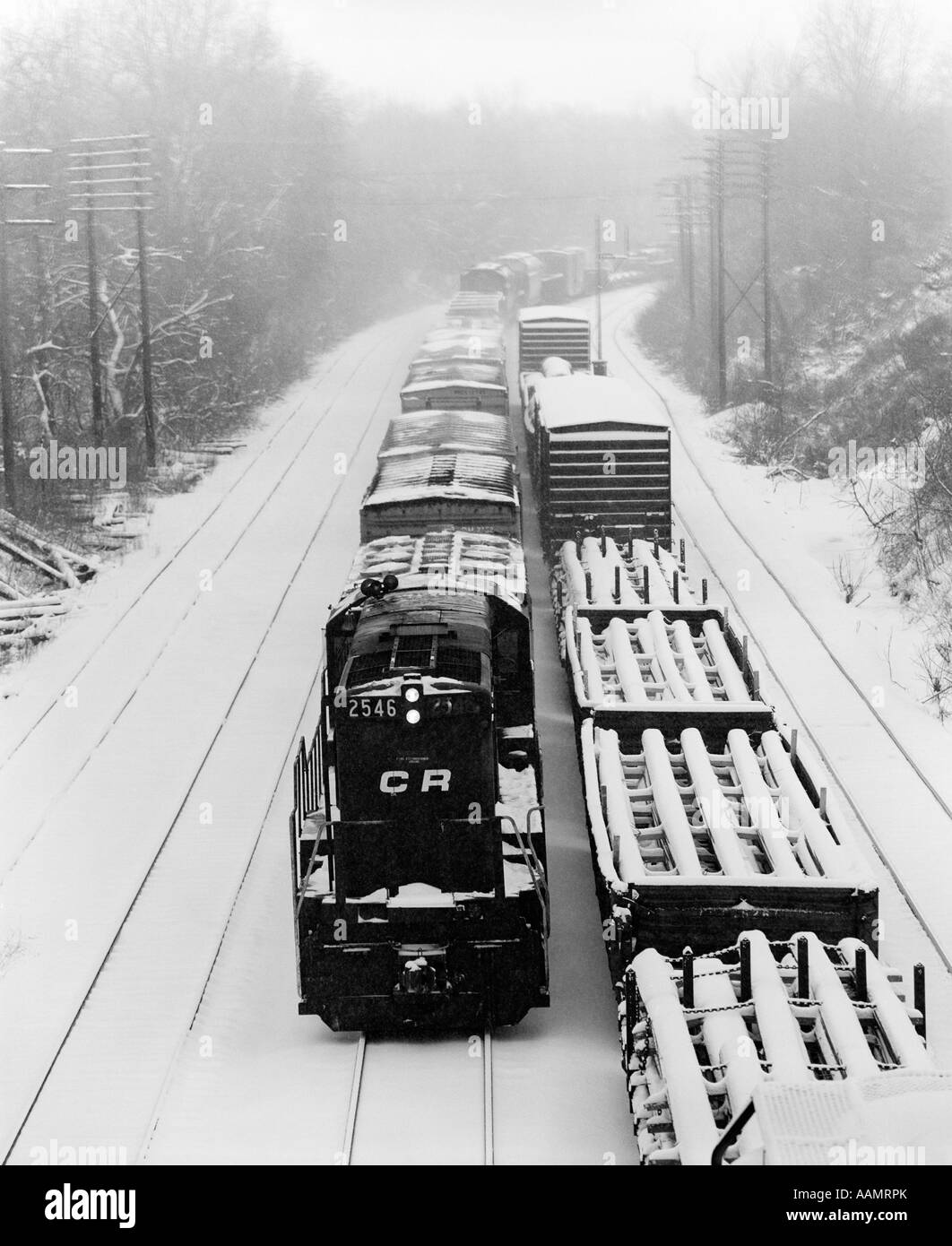 1970s railroad track Black and White Stock Photos & Images - Alamy
