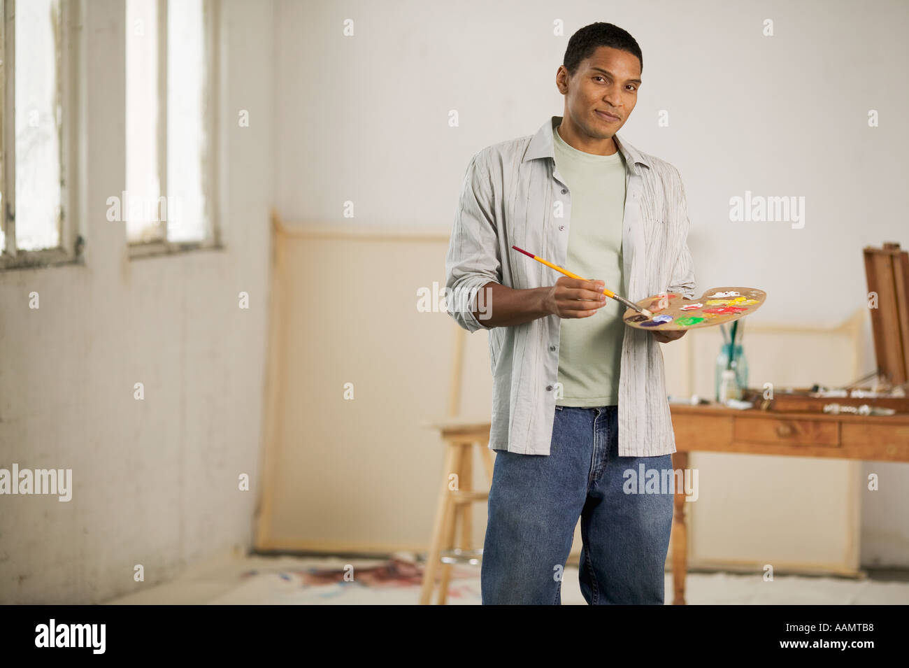 Portrait of male artist Stock Photo - Alamy